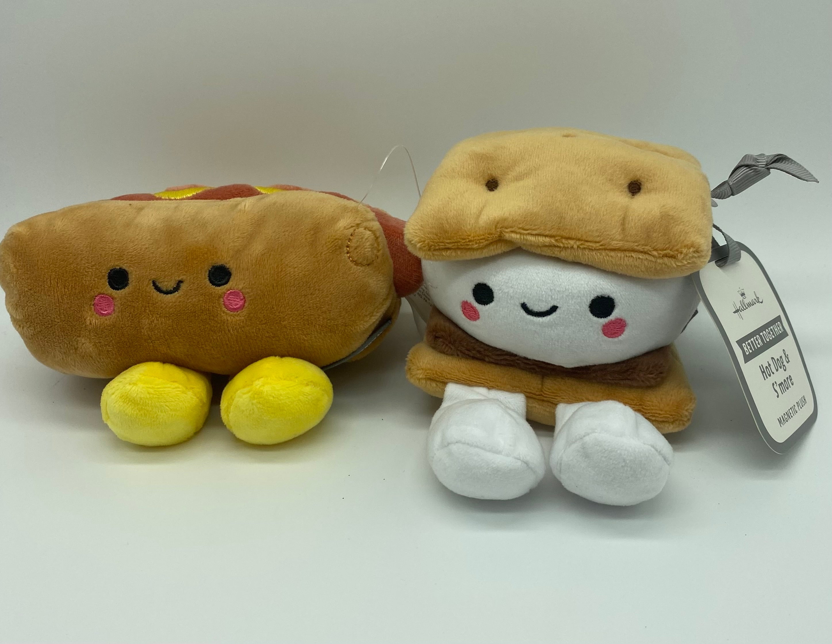 Hallmark Better Together Hot Dog and S'more Magnetic Plush New with Tag ...