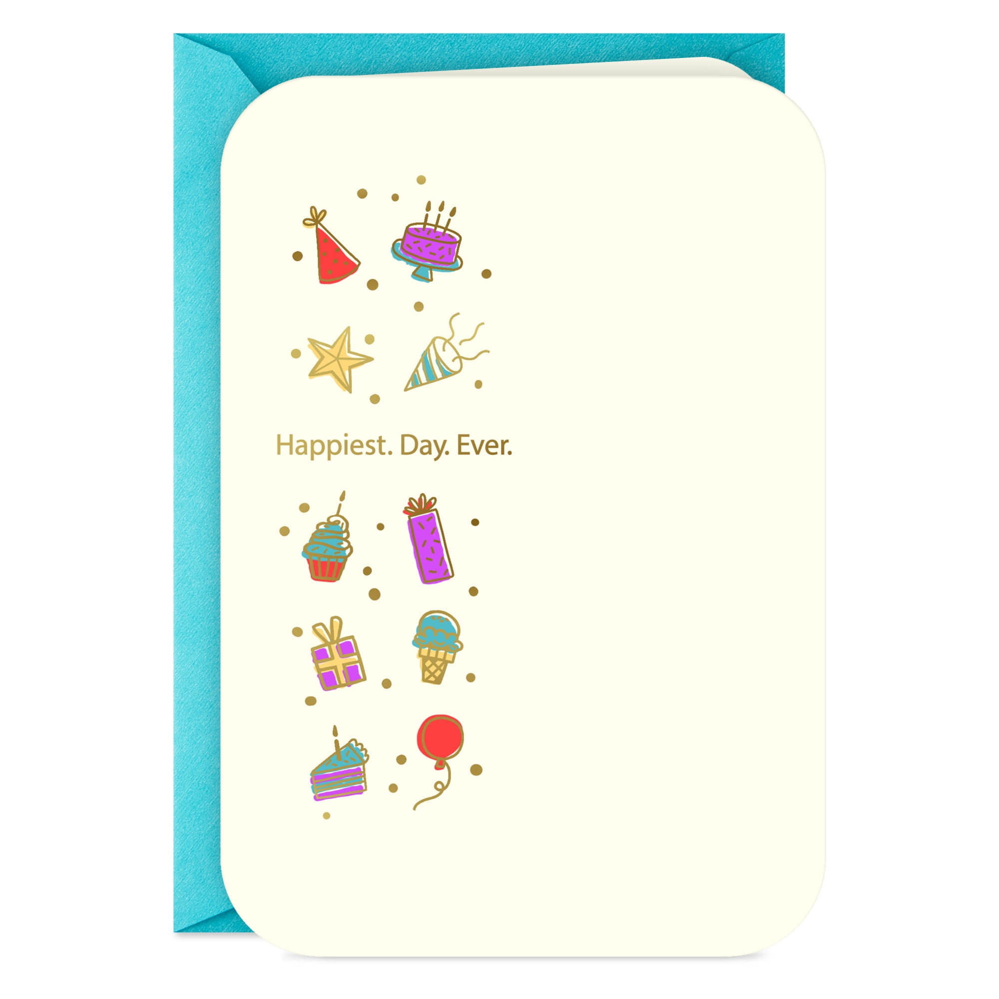 Hallmark Birthday Card (Happiest Day Ever) - Walmart.com