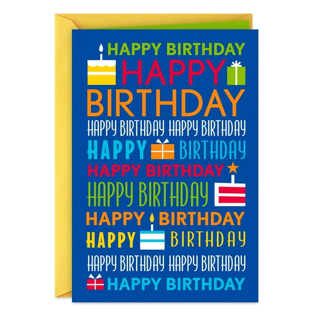 Hallmark Birthday Card (Wishes for All Good Things) - Walmart.com