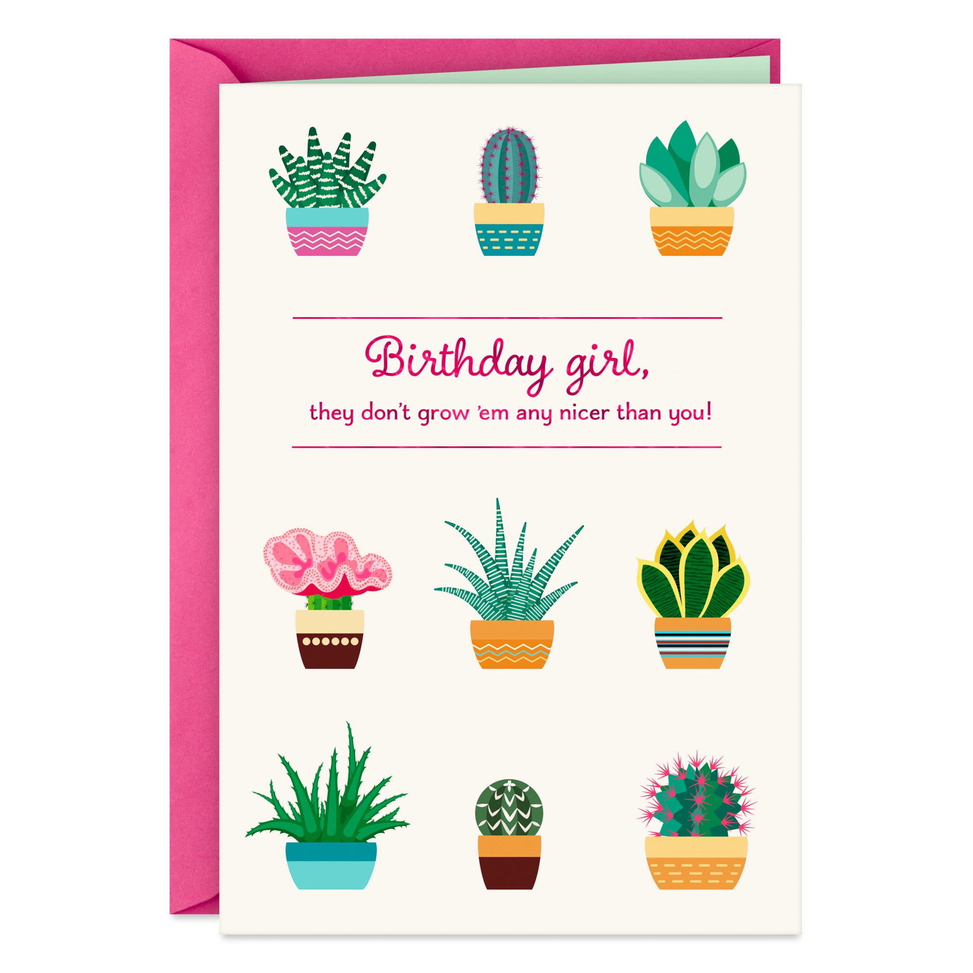 Hallmark Sentimental Studios A Hmk Co. Birthday Card - Succulent Plants ...