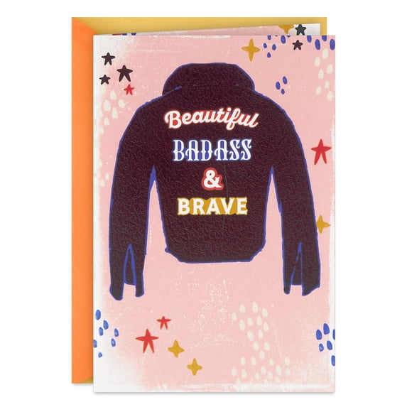 Hallmark Birthday Card for Her (Beautiful, Badass and Brave) - Walmart.com