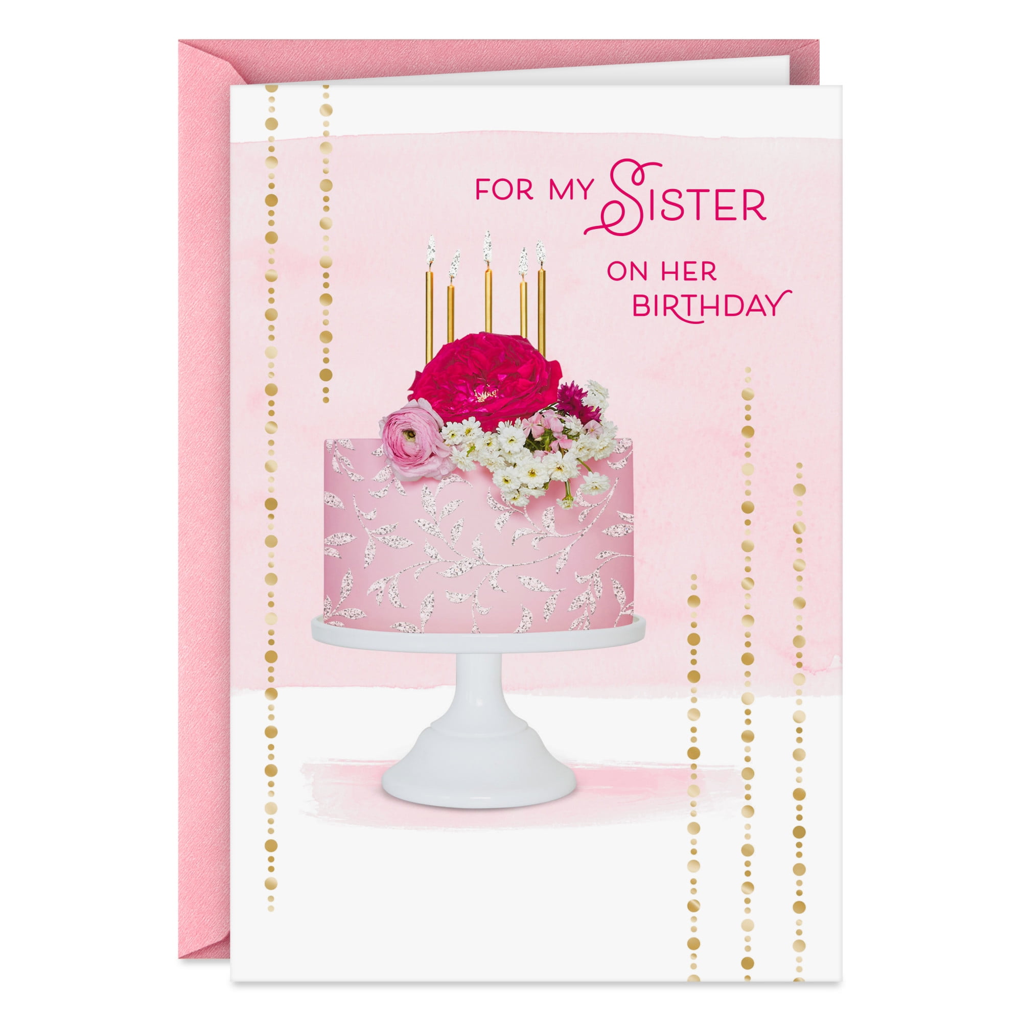 Hallmark Sentimental Studios A Hmk Co. Birthday Card For Sister - Pink ...