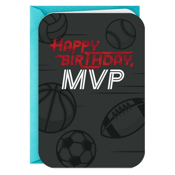 Hallmark Birthday Card for Teen (MVP, Taking Time to Send You Wishes ...