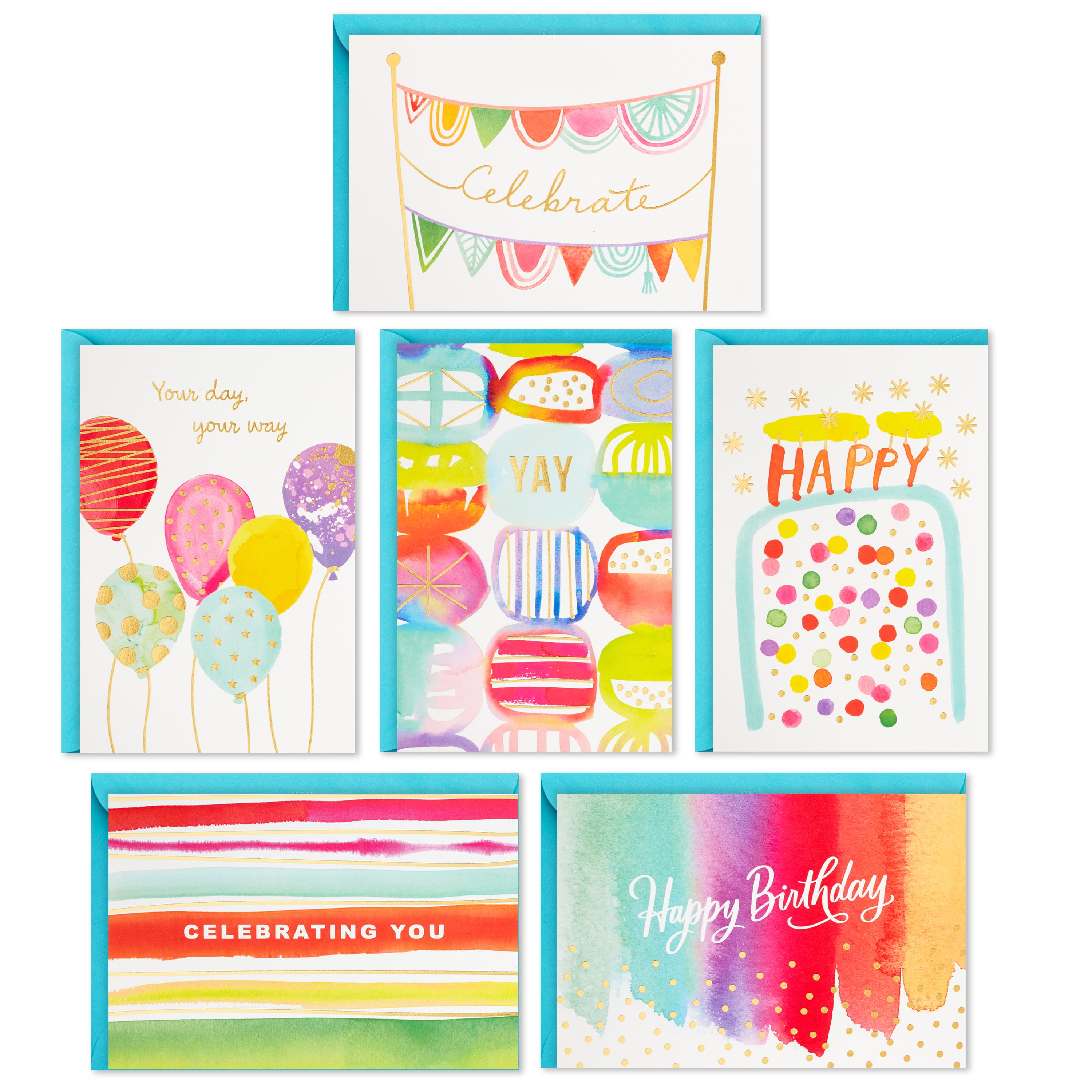 Hallmark Birthday Cards Assortment, 36 Cards with Envelopes (Celebrate ... Hallmark Birthday Cards Assortment, 36 Cards with Envelopes (Celebrate ...
