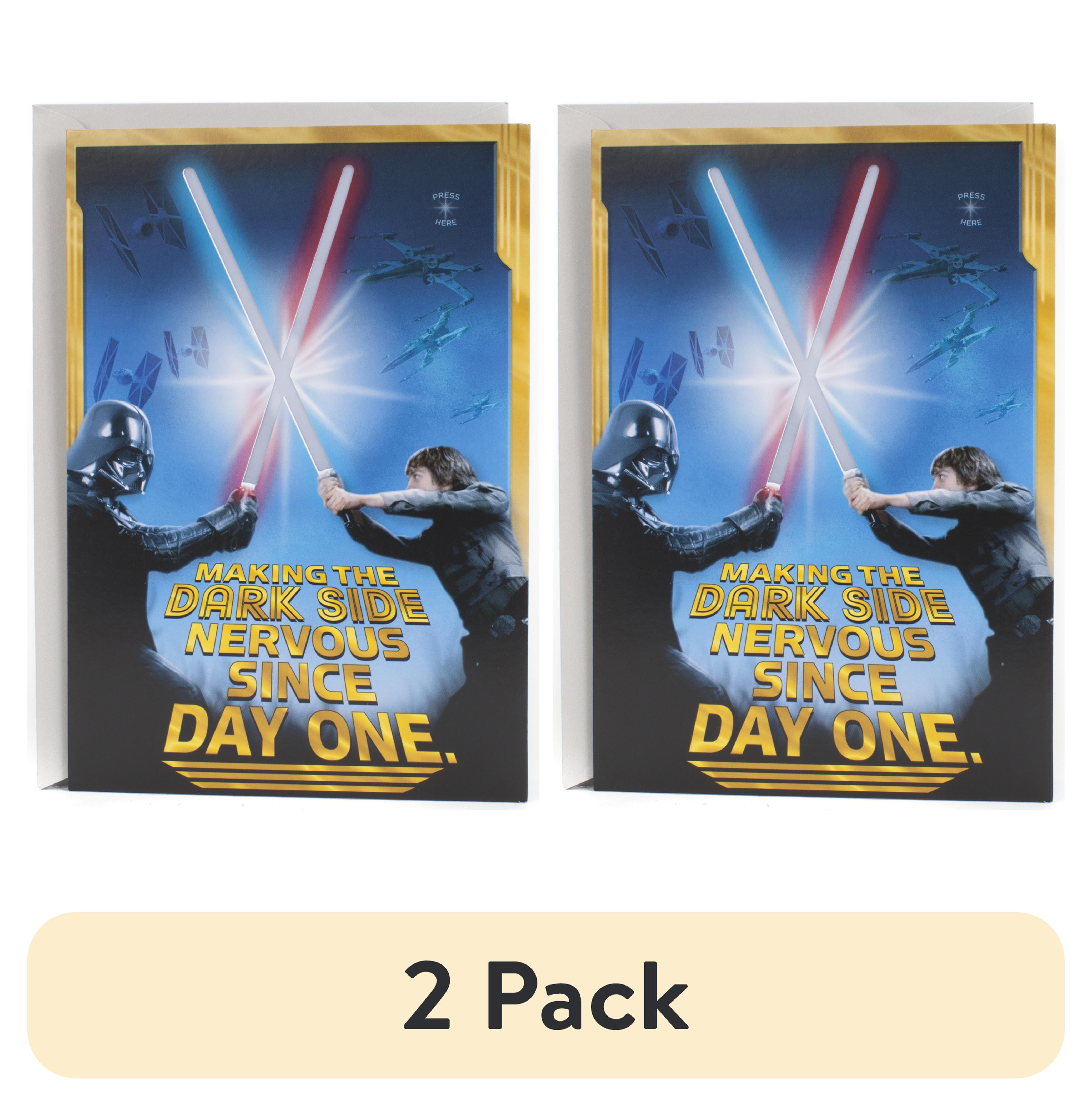 (2 pack) Hallmark Birthday Greeting Card (Star Wars, Happy Birthday ...
