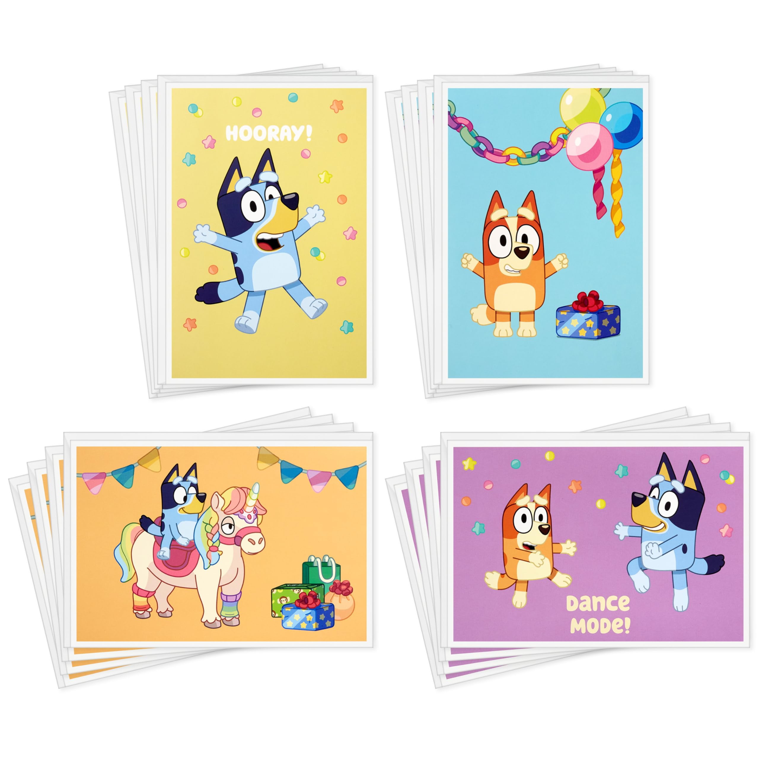Hallmark Bluey Kids Birthday Card Assortment SMR(16 Cards with ...