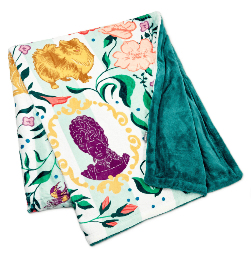 Hallmark Bridgerton Ton Silhouettes on Floral Blanket, 50x60 New With ...