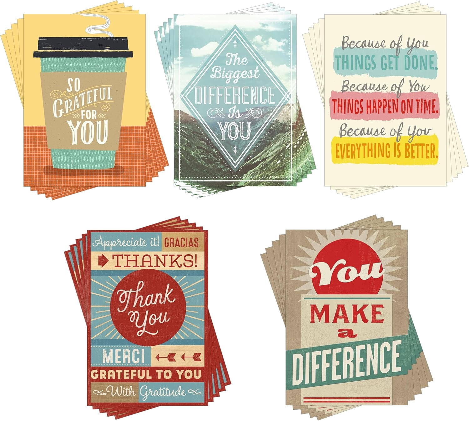 Hallmark Business Bulk 25 Pack Assorted Appreciation Cards for ...