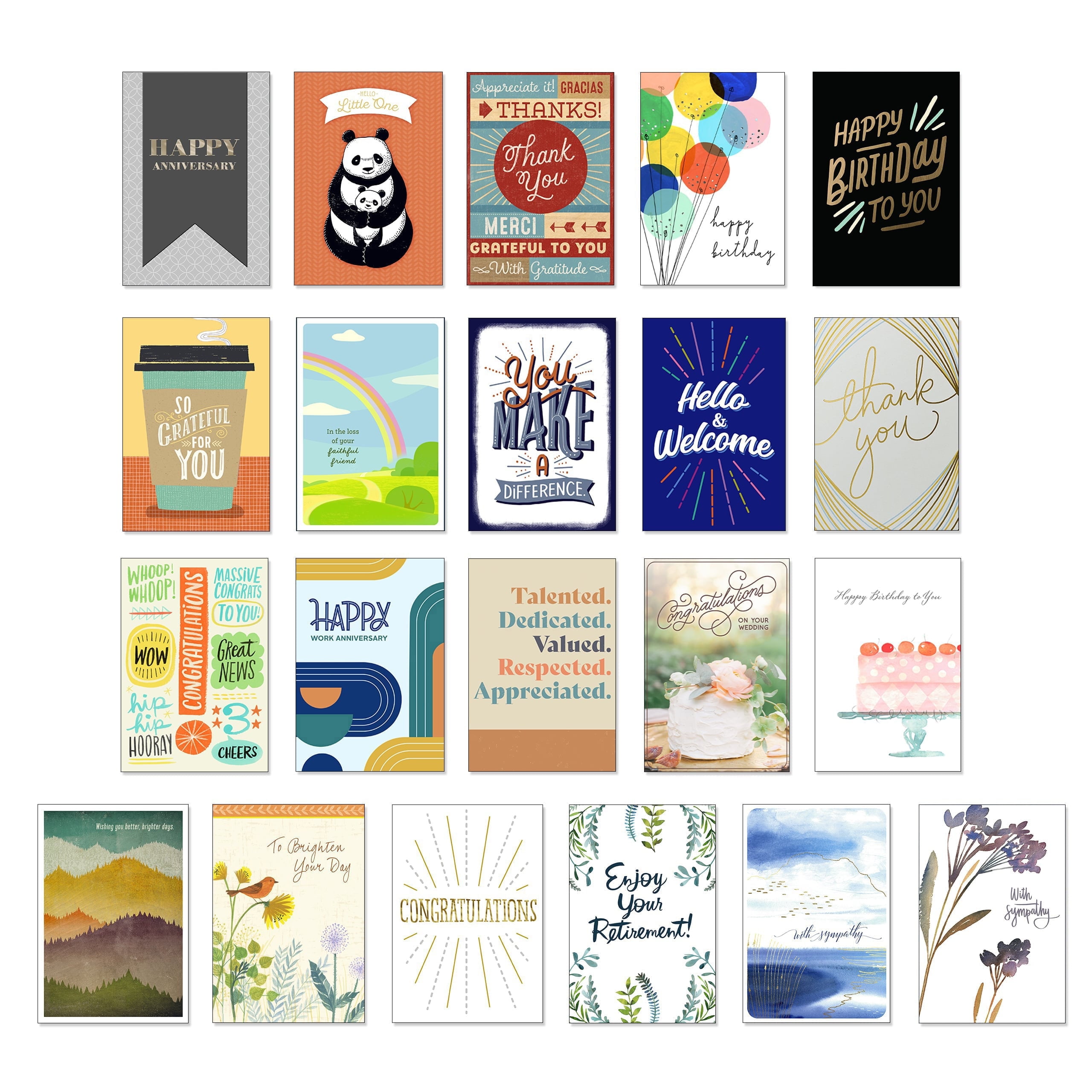 Hallmark Business Bulk Assorted Greeting Cards (Starter Kit), 50 ct ...