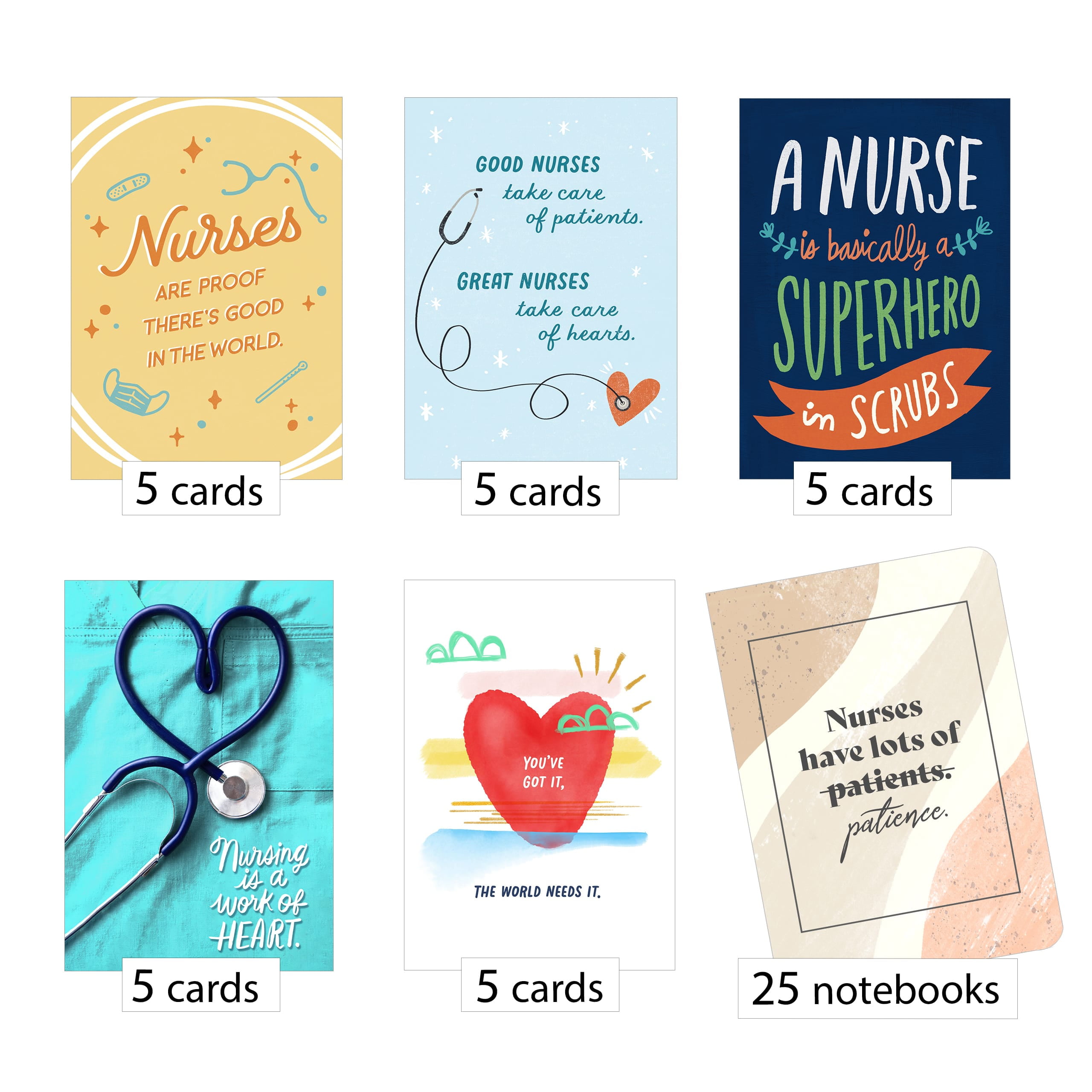 Hallmark Business Bulk Assorted Nurse Appreciation Notebook & Card Gift ...