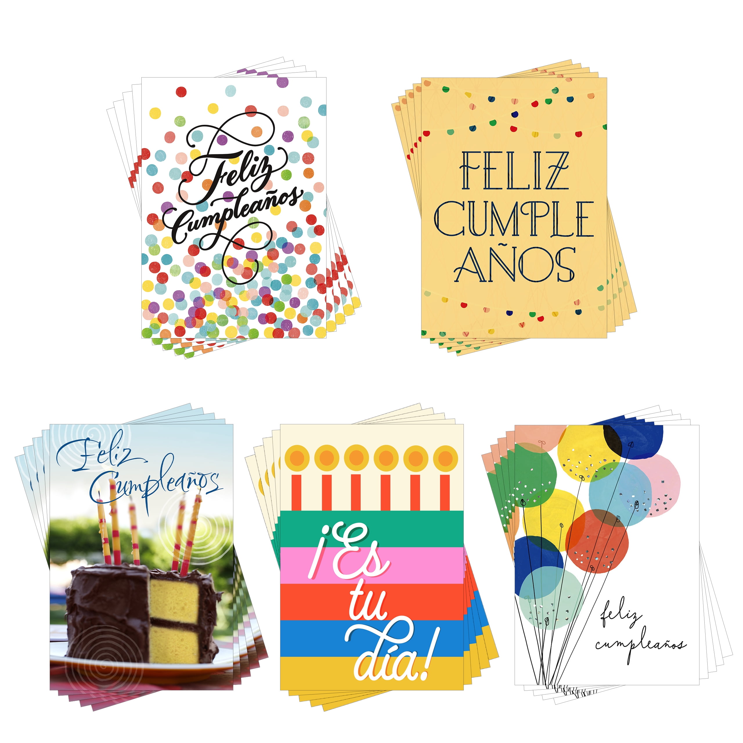 Hallmark Business Bulk Assorted Spanish Birthday Cards (Feliz ...