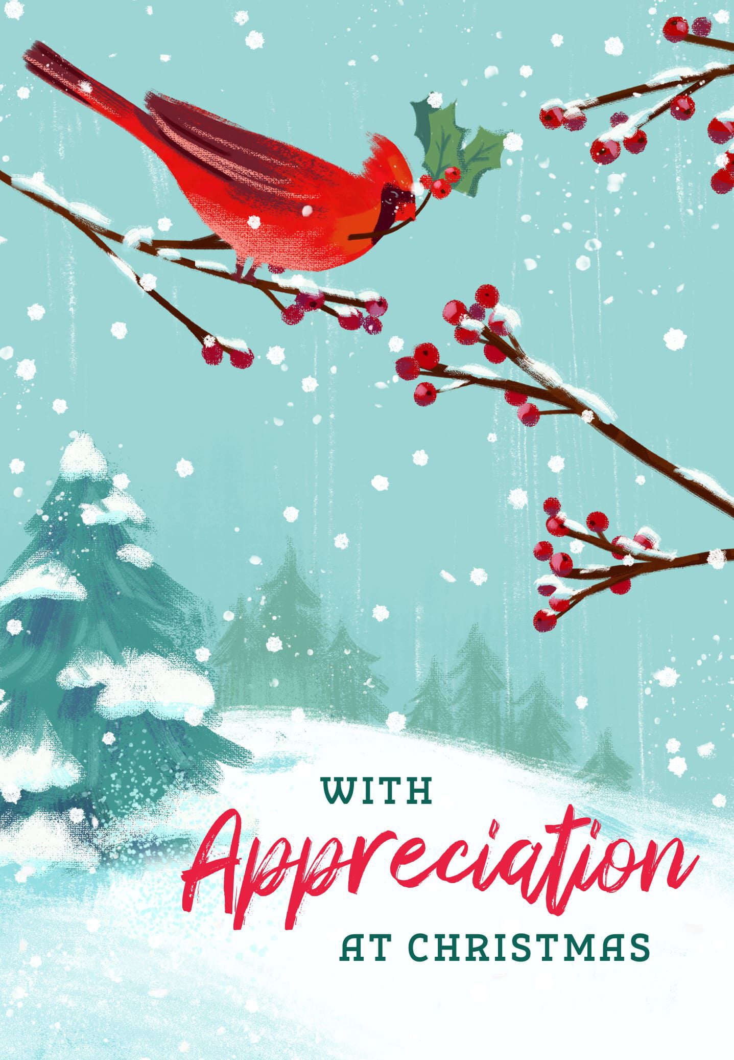 Hallmark Business Bulk Merry Christmas Appreciation Cards (Cardinal ...