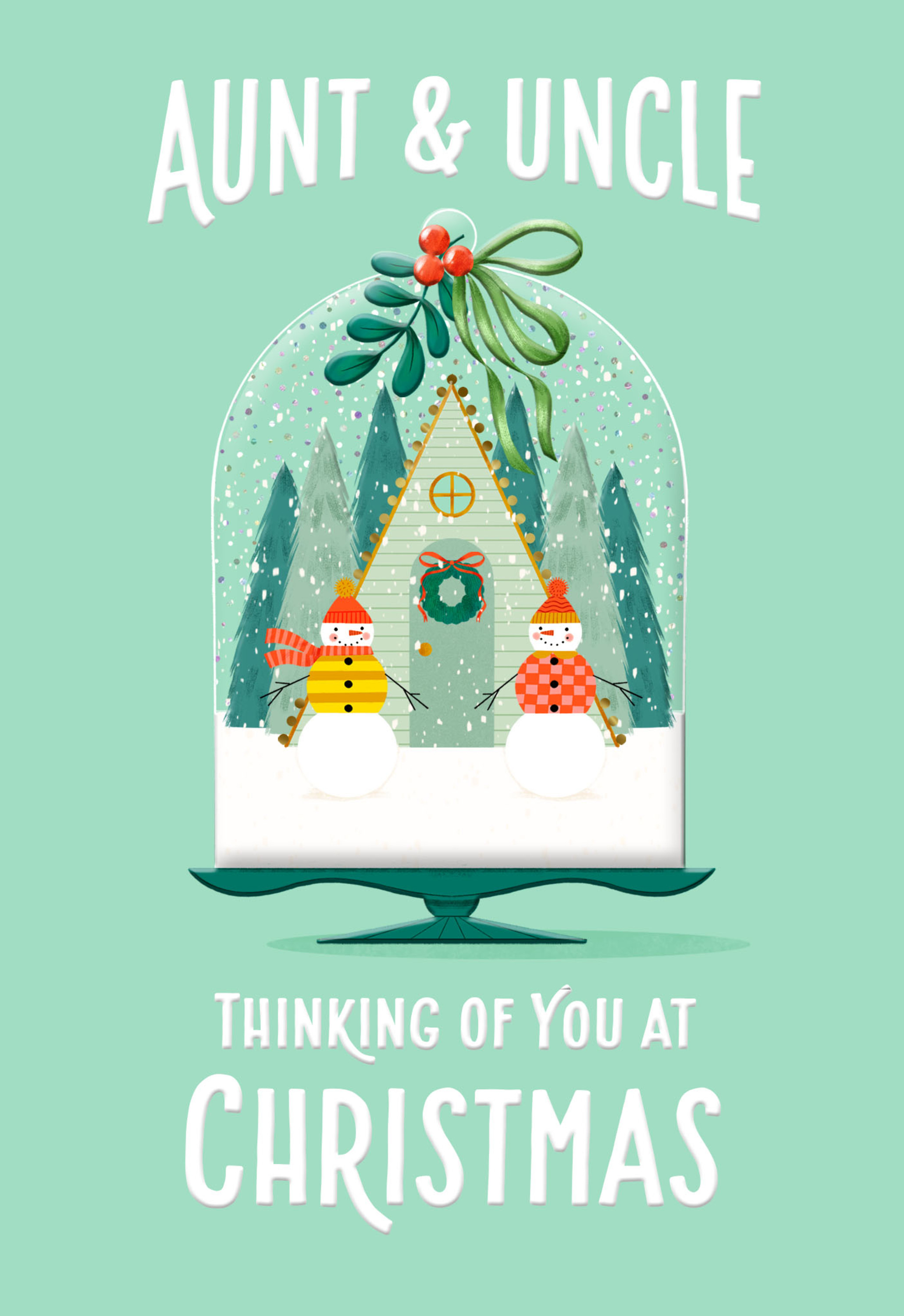 Hallmark Christmas Greeting Card for Aunt and Uncle (Thinking of You ...