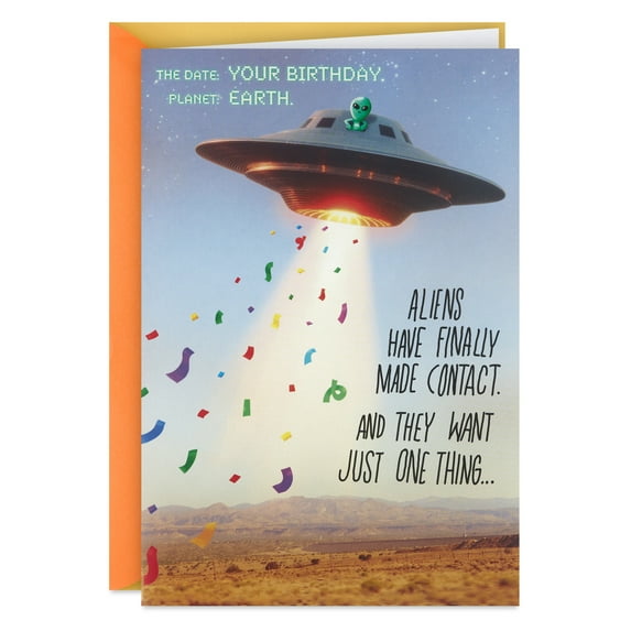 Hallmark Funny Musical Birthday Card (Out of This World) - Walmart.com