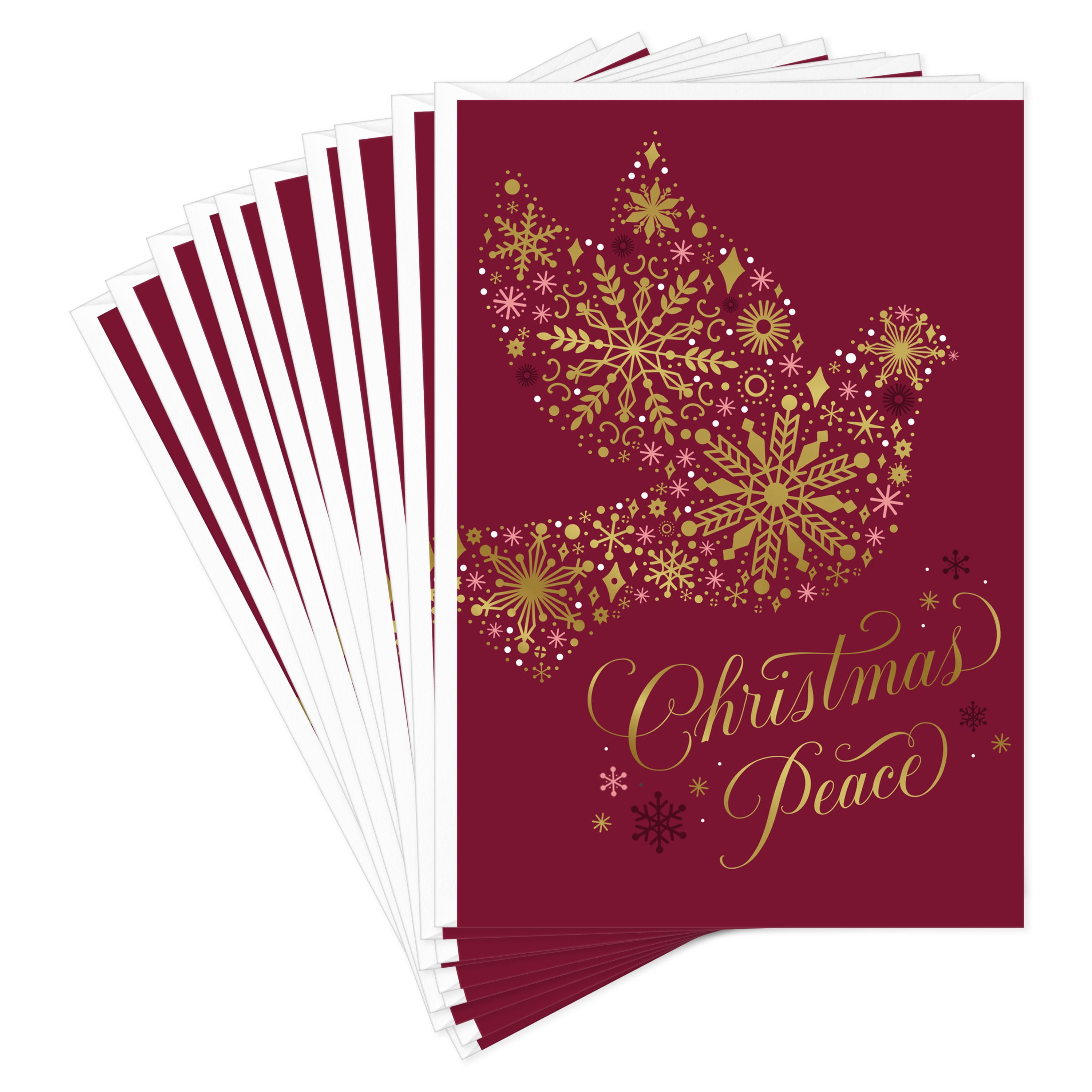 DaySpring Religious Christmas Cards, Snowflakes Dove of Peace (Pack of ...