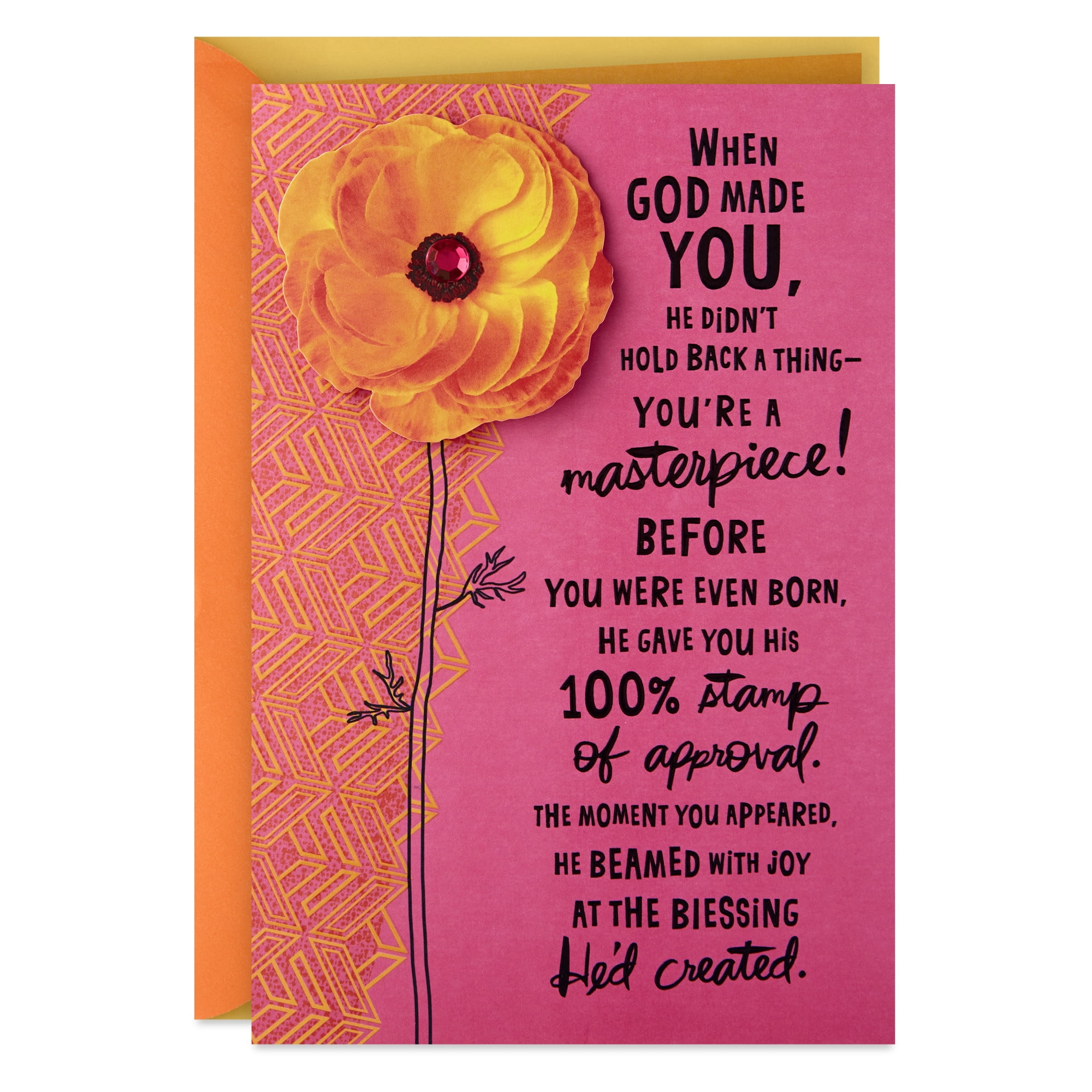 Hallmark Mahogany Religious Birthday Card (God is Surely Smiling Still ...