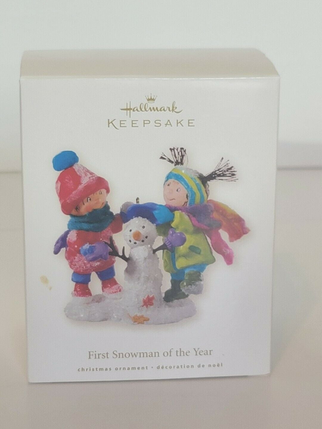 Hallmark Children Building First Snowman Of The Year Holiday Tree ...