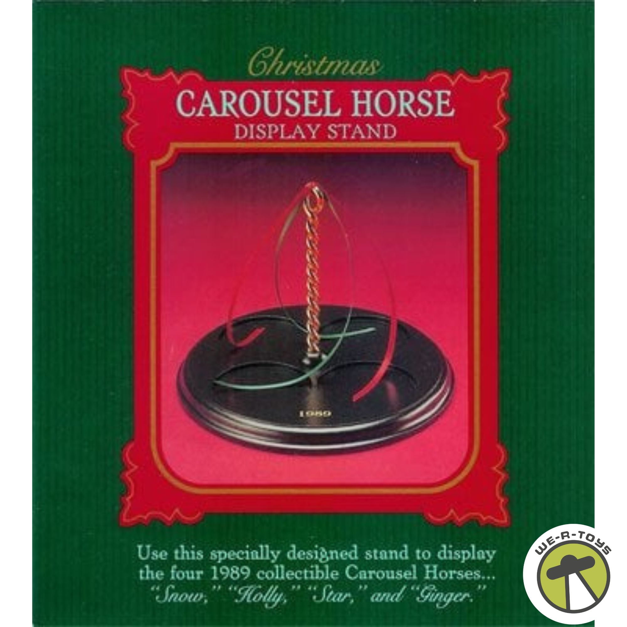 Hallmark Christmas Carousel Horse Display Stand 1989 XPR9723 - Walmart.com