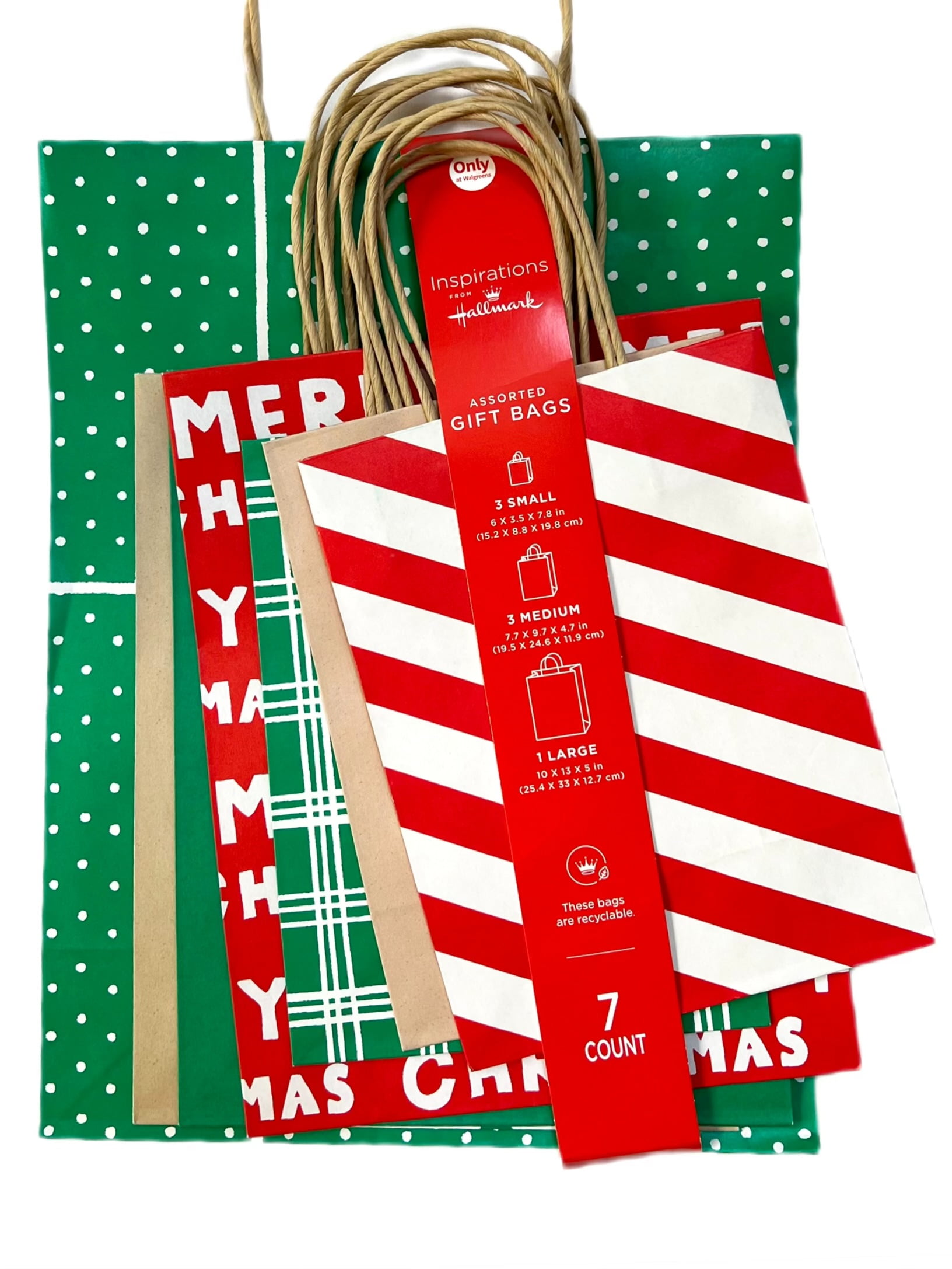 Hallmark Christmas Gift Bag Bundle 7 count - Walmart.com