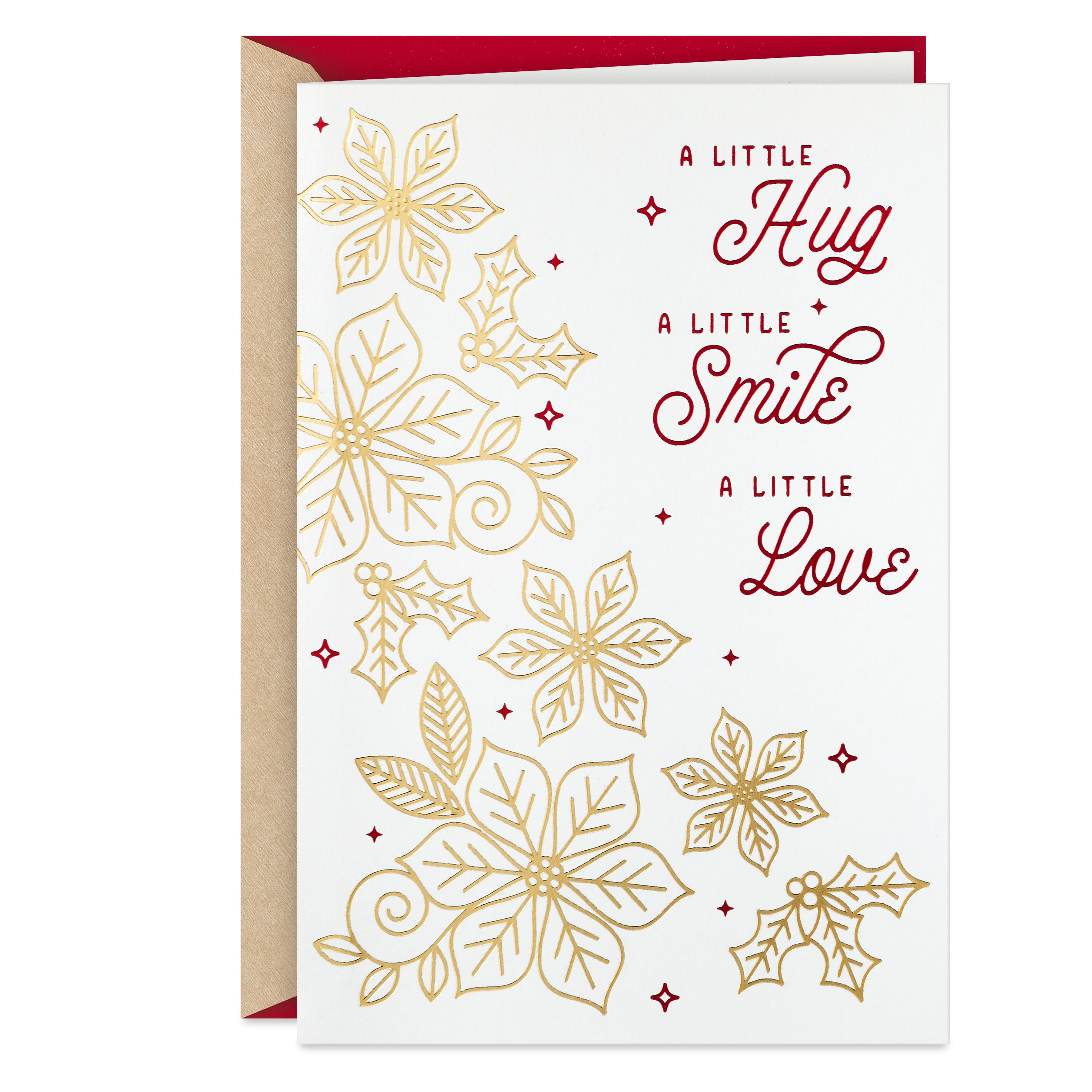 Hallmark Christmas Greeting Card (A Little Hug, Smile and Love ...