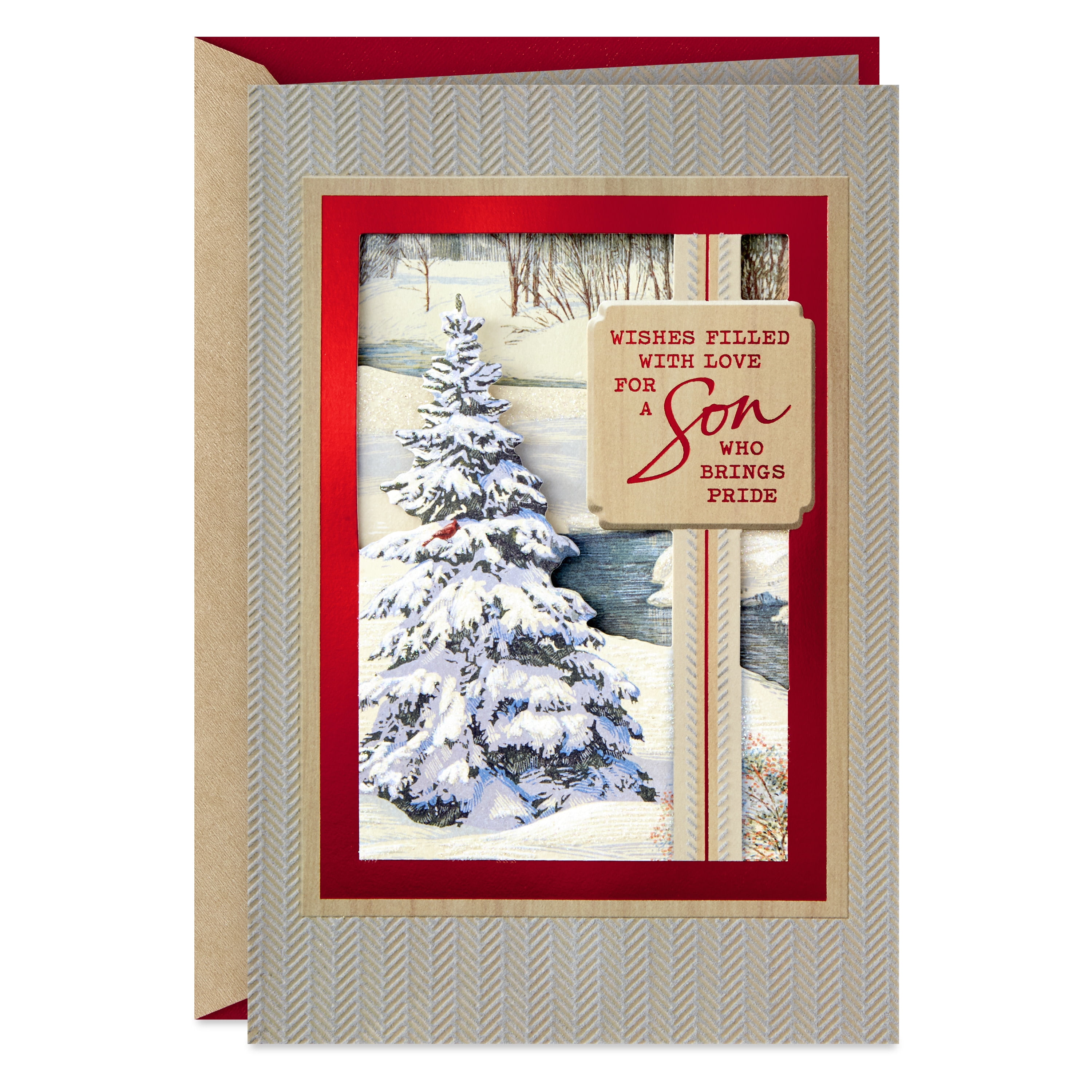 Hallmark Christmas Greeting Card for Son (Peace, Pride and Love ...