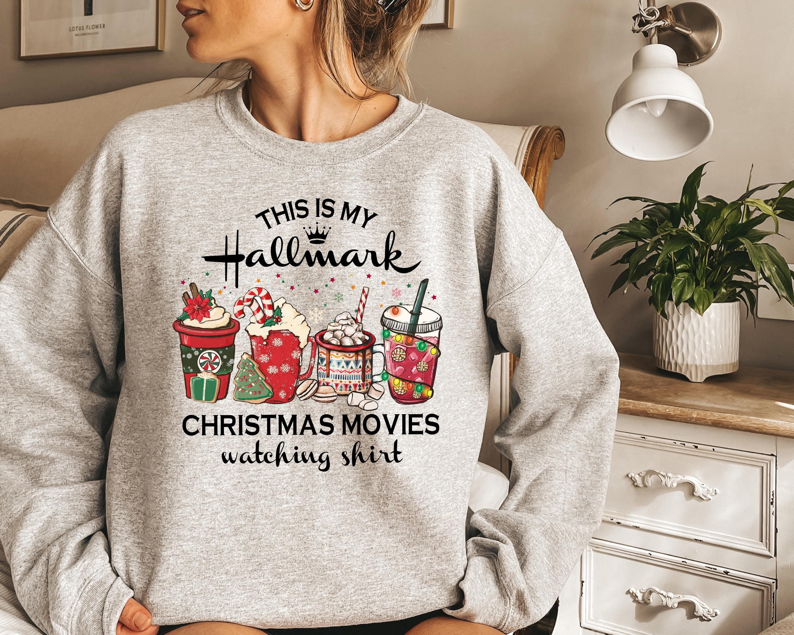 Hallmark Christmas Movie Junkie Sweatshirt, Cozy Winter Gift, Xmas ...