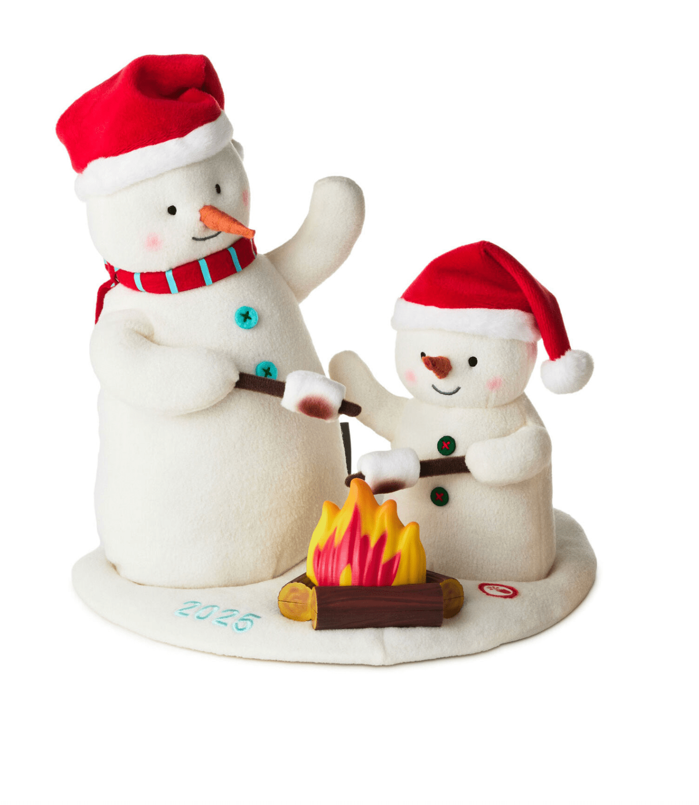 Hallmark Christmas Roasting Marshmallows Singing Snowmen Plush With ...