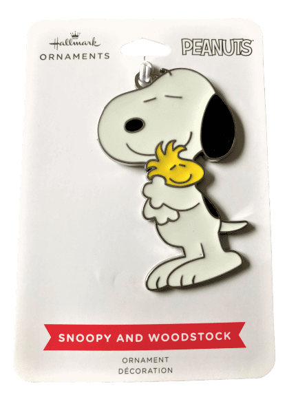 Hallmark Colored Metal Snoopy Hugging Woodstock Ornament - Walmart.com