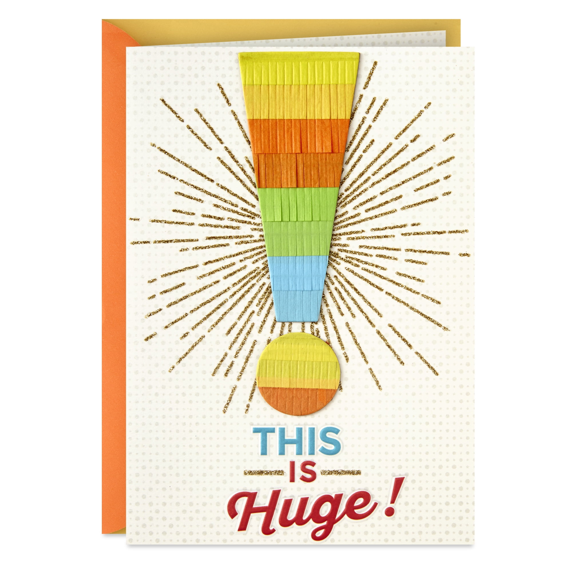 Hallmark Congratulations Card (Fringed Exclamation Point) - Walmart.com