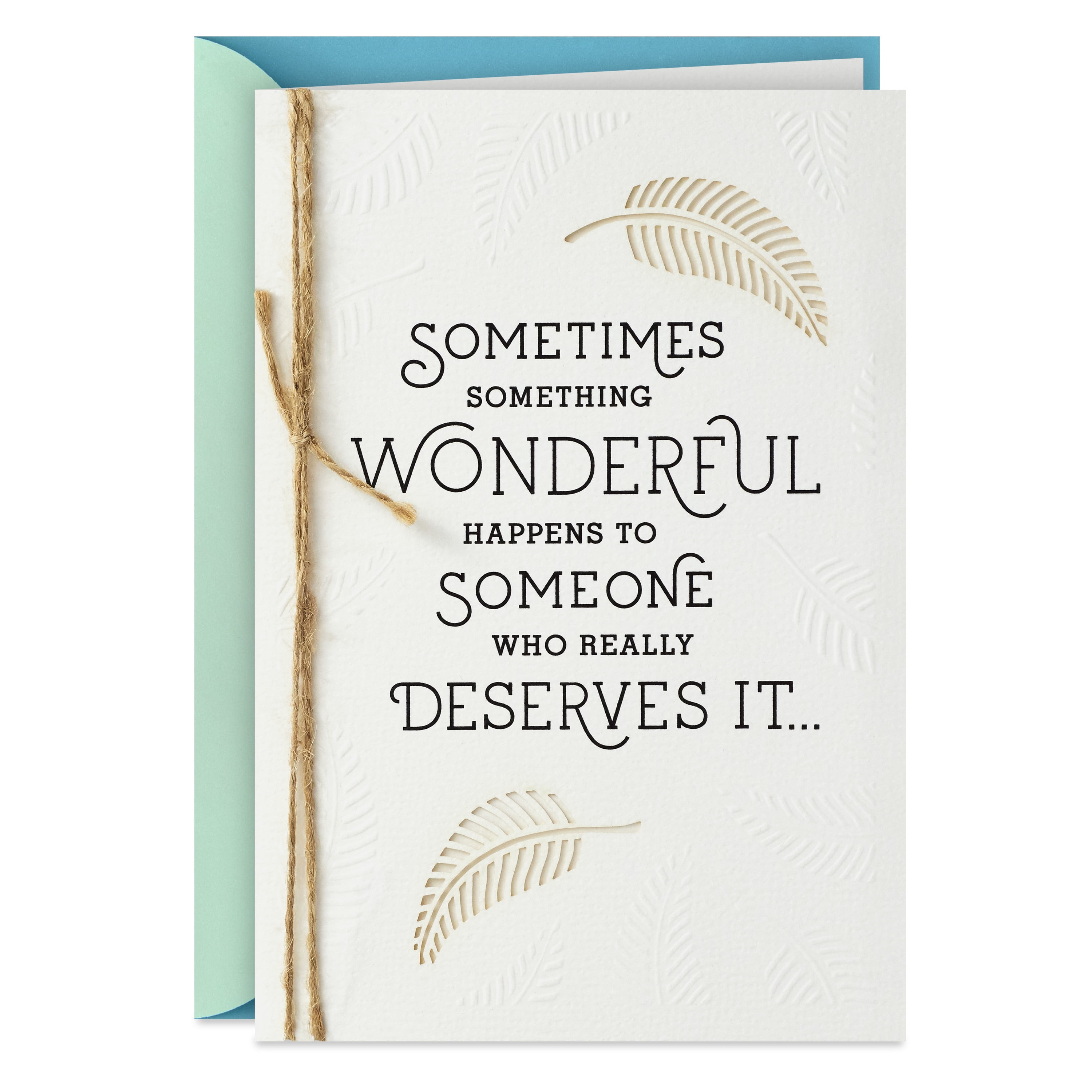 Hallmark Graduation or Congratulations Card with Envelope, Fern Pattern ...