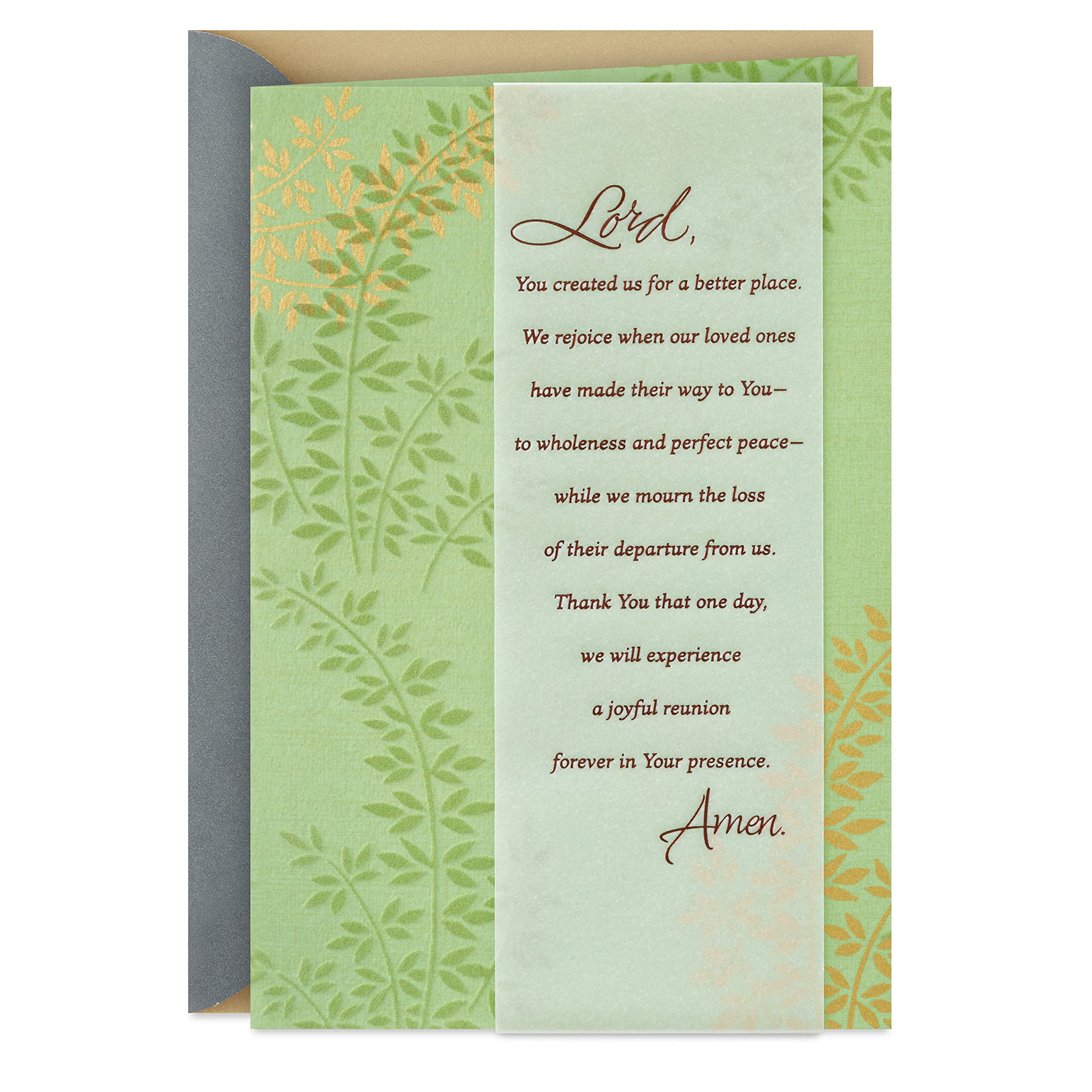 Hallmark DaySpring Religious Sympathy Card (Better Place) SF1 - Walmart.com