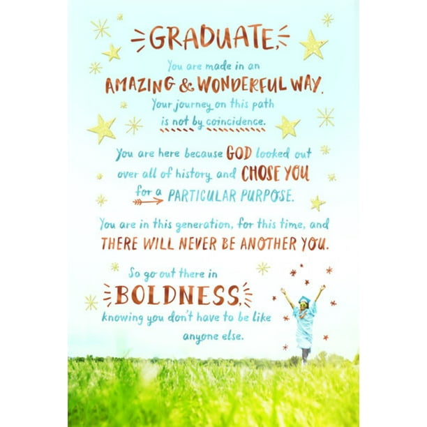 Hallmark Dayspring Religious Graduation Card for Anyone - Grad Rnning ...