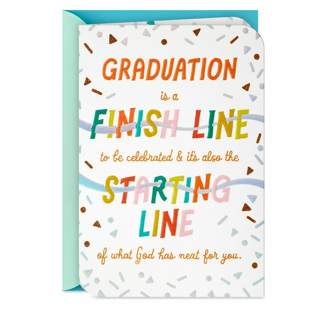 Hallmark Dayspring Religious Graduation Greeting Card (Finish Line ...