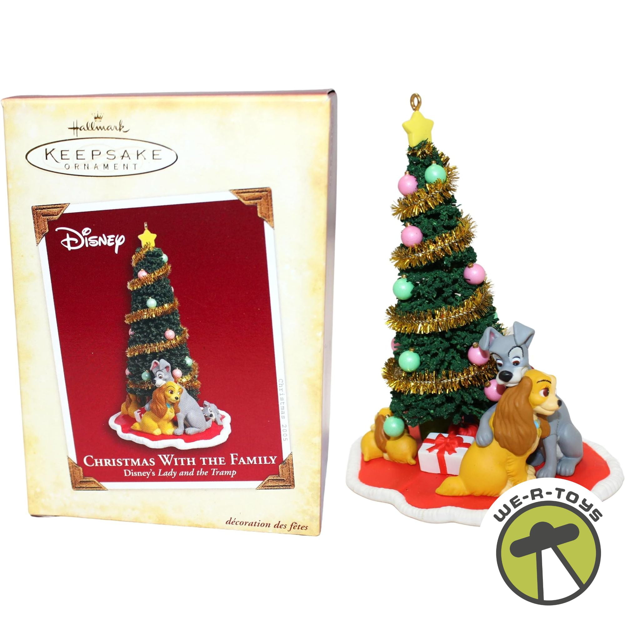 Hallmark Disney Lady and the Tramp Christmas With the Family Ornament ...
