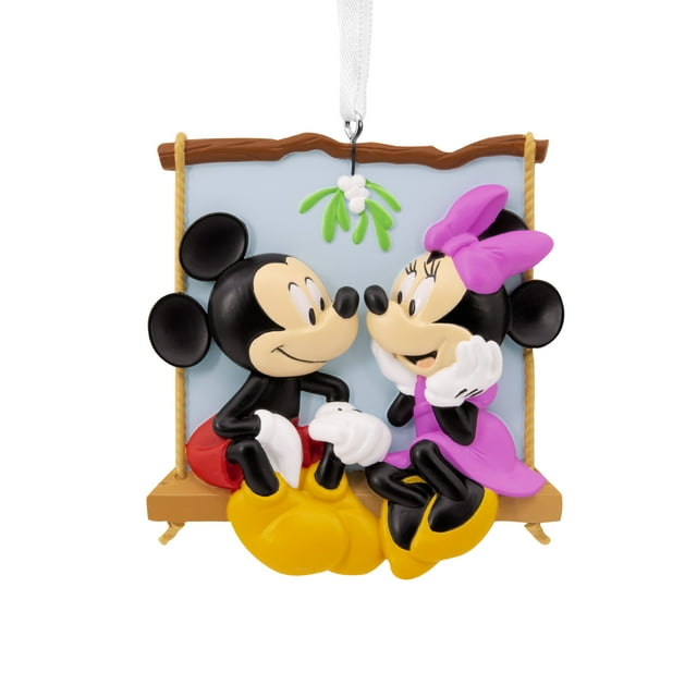 Hallmark Disney Mickey Mouse & Minnie Mouse on Swing Christmas Ornament ...