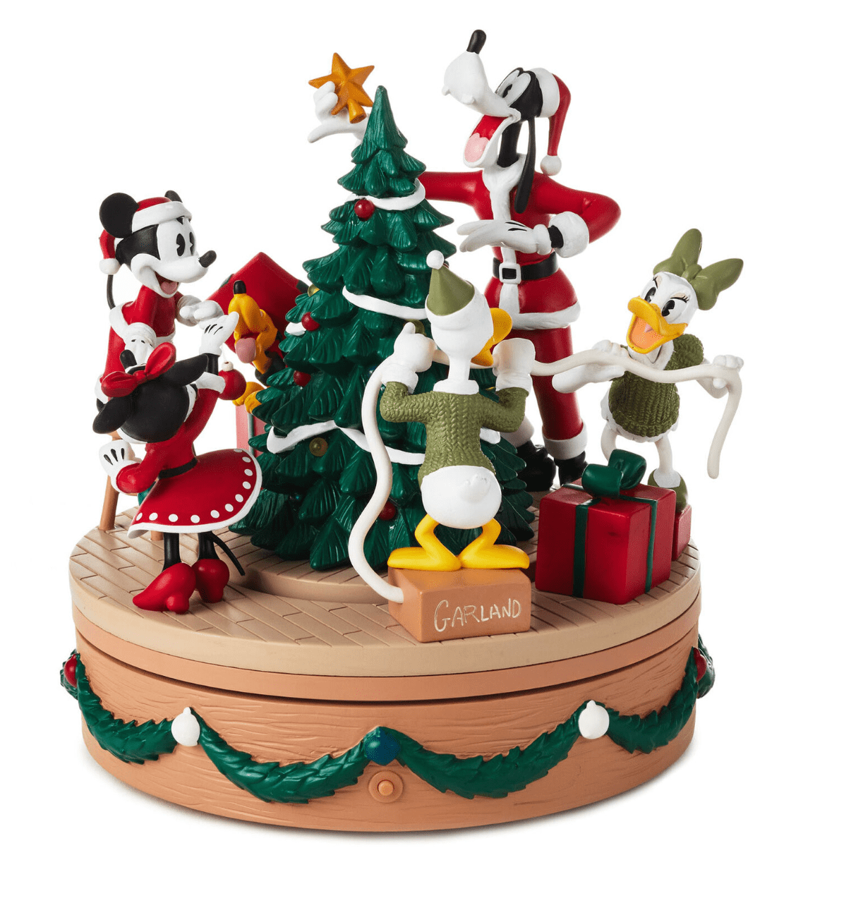 Hallmark Disney Mickey and Friends Christmas Musical Figurine W Light ...