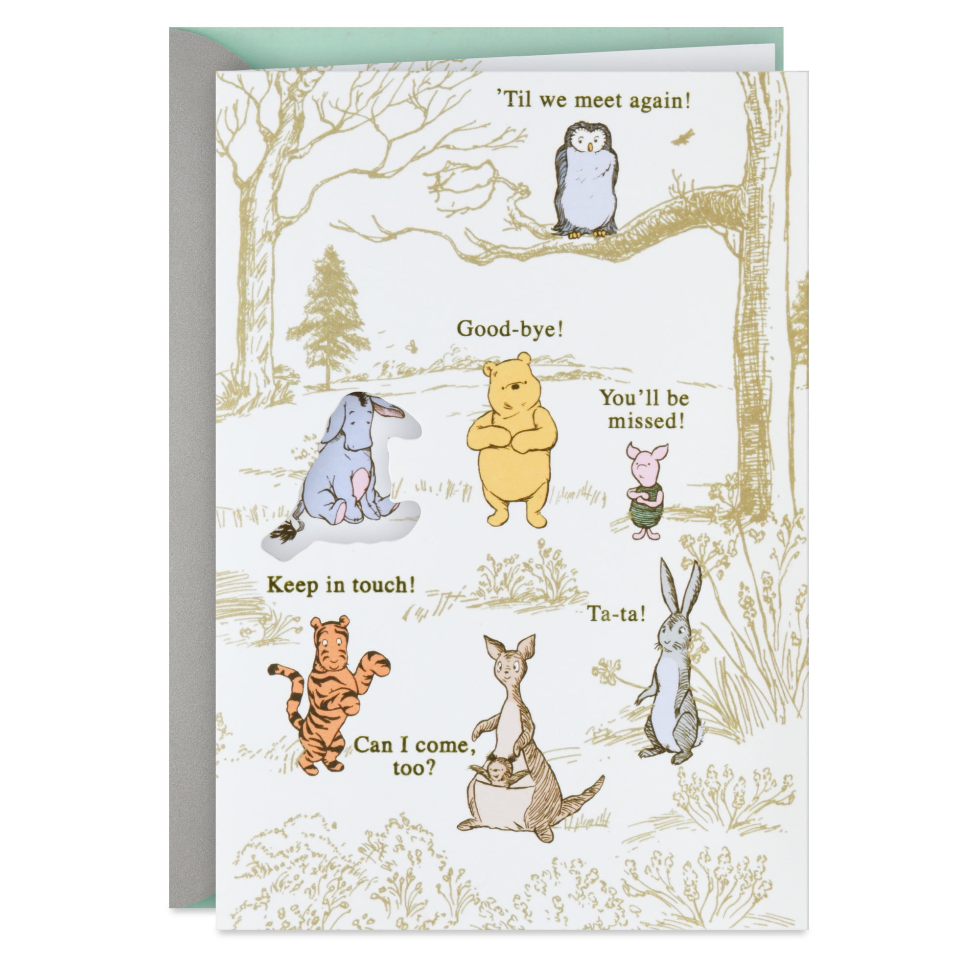 Hallmark Disney Winnie The Pooh Goodbye Card (until We Meet Again ...