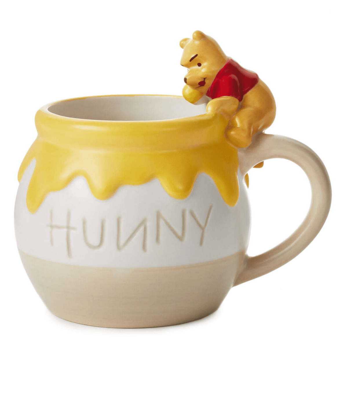 Hallmark Disney Winnie the Pooh Hunny Honey Pot Sculpted Mug 17 oz. New ...