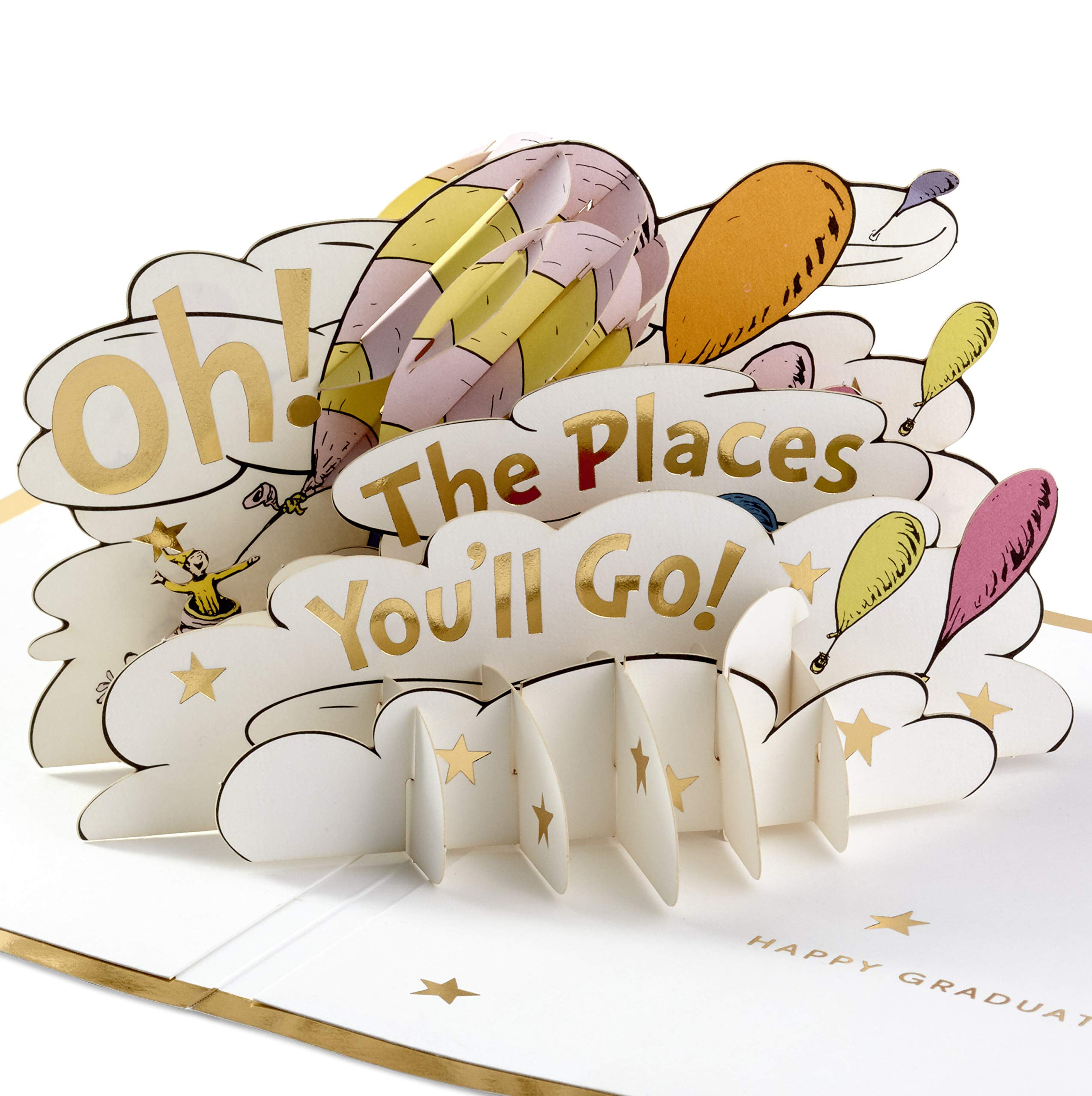Hallmark Dr. Seuss Pop Up Graduation Card (Oh, the Places You'll Go ...