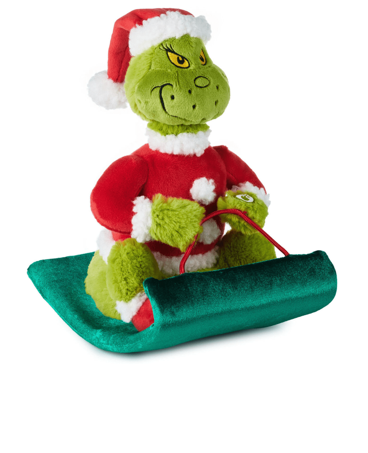 Hallmark Dr. Seuss's Grinch on Sled Musical Christmas Plush With Motion ...