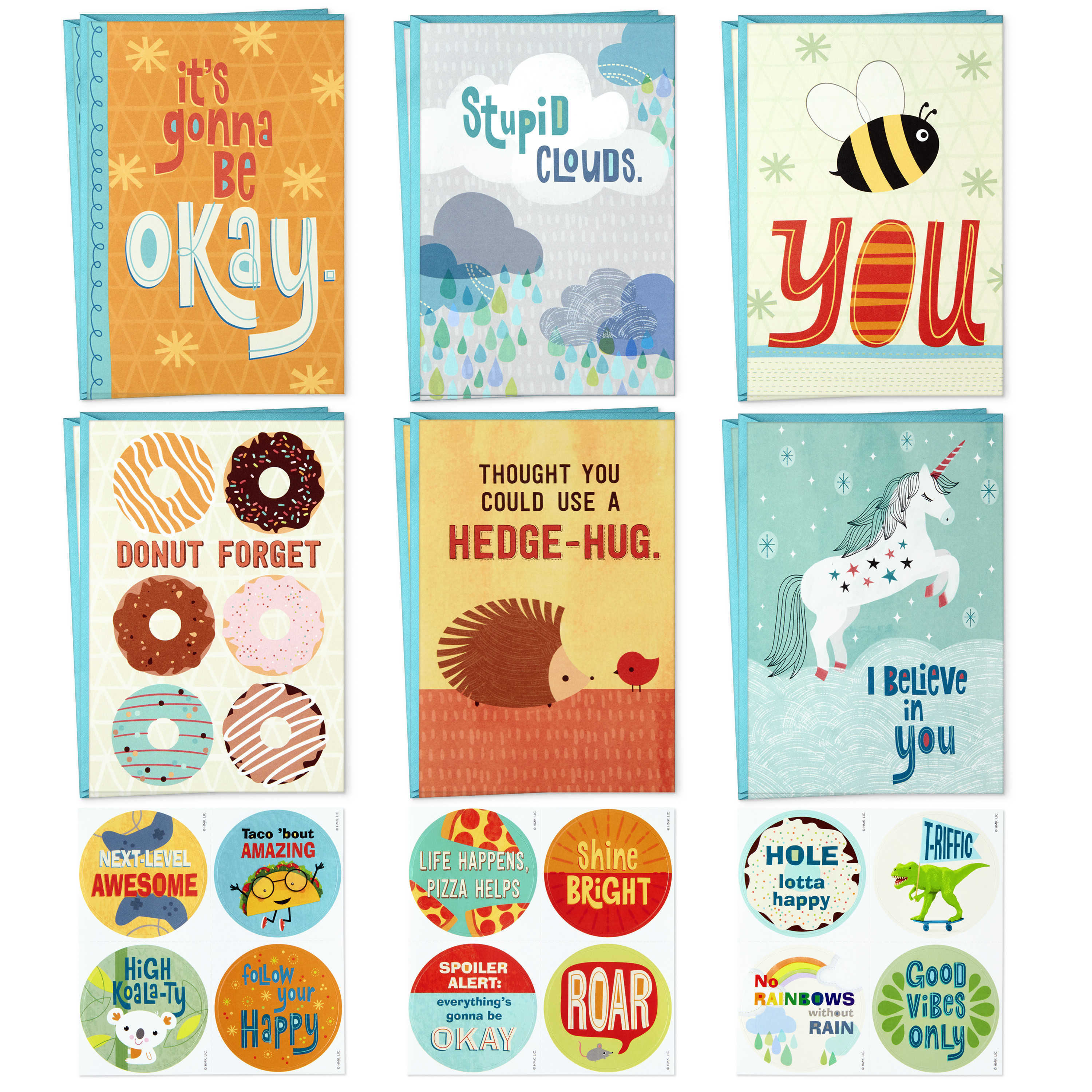 Hallmark Encouragement Cards Assortment for Kids or Adults (12 Cards ...