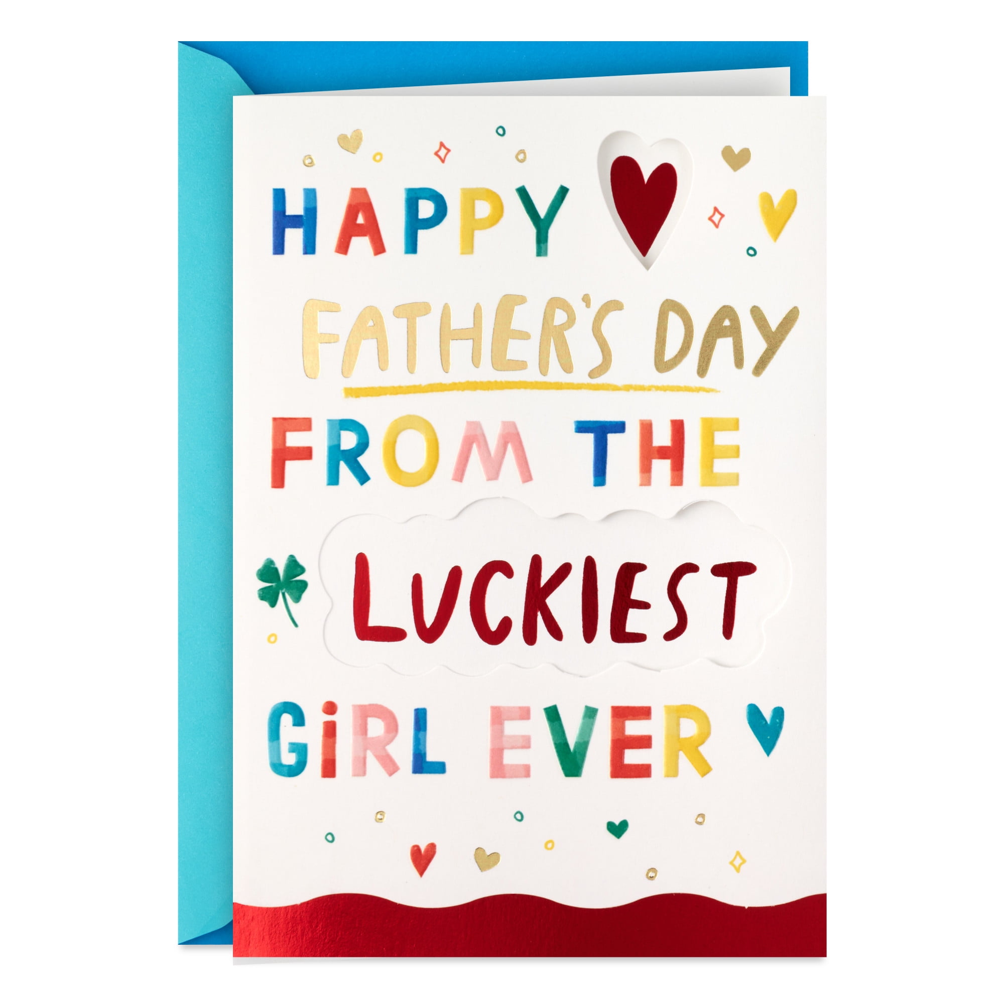 Hallmark Father's Day Card From Daughter (You Make My Heart Happy ...