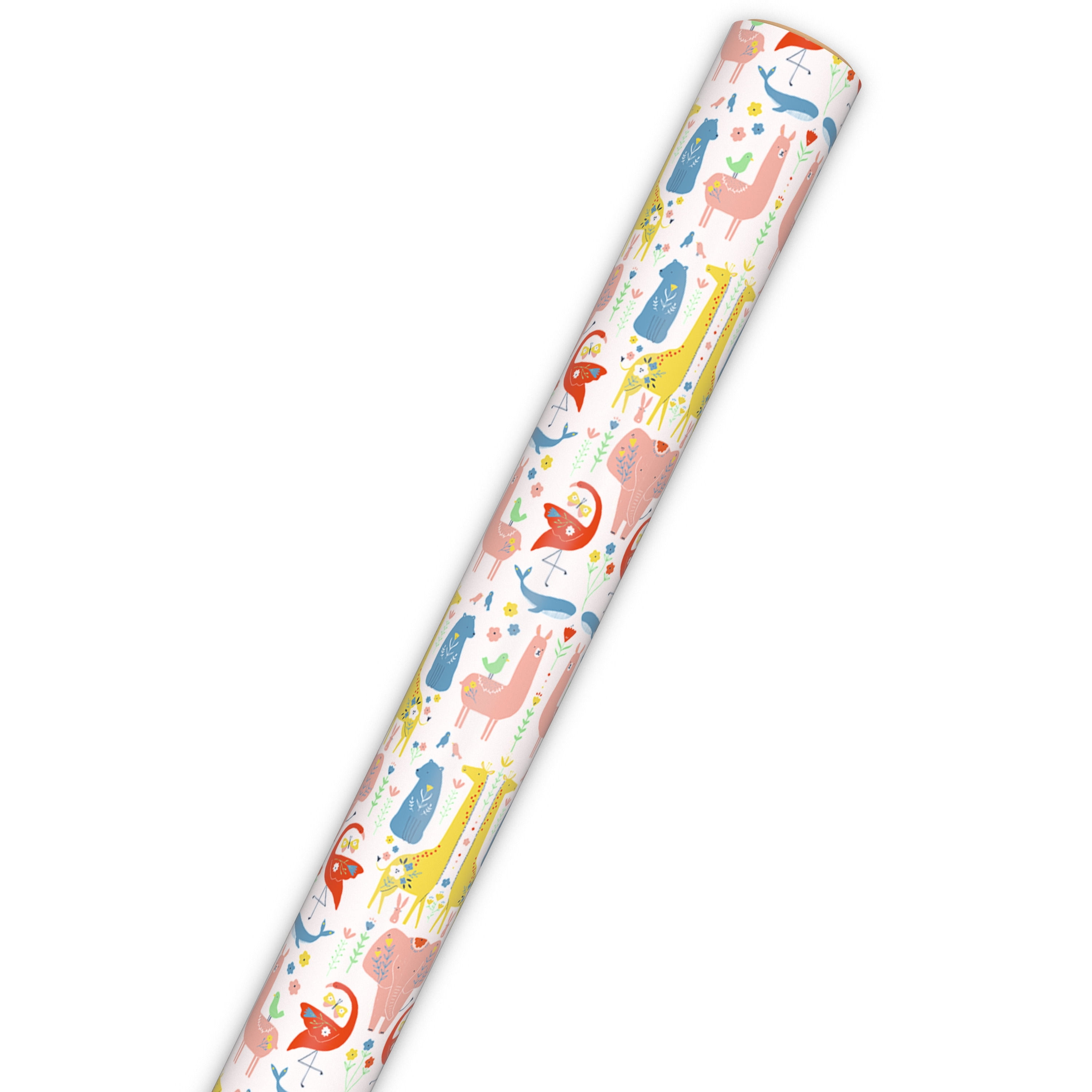 Hallmark Wrapping Paper Roll (Folk Art Animals) 20 Sq. ft. - Walmart.com