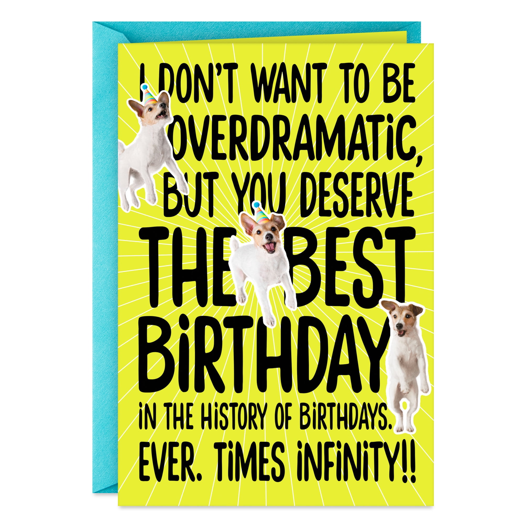 Hallmark Funny Birthday Card (You Deserve the Best Birthday Ever ...