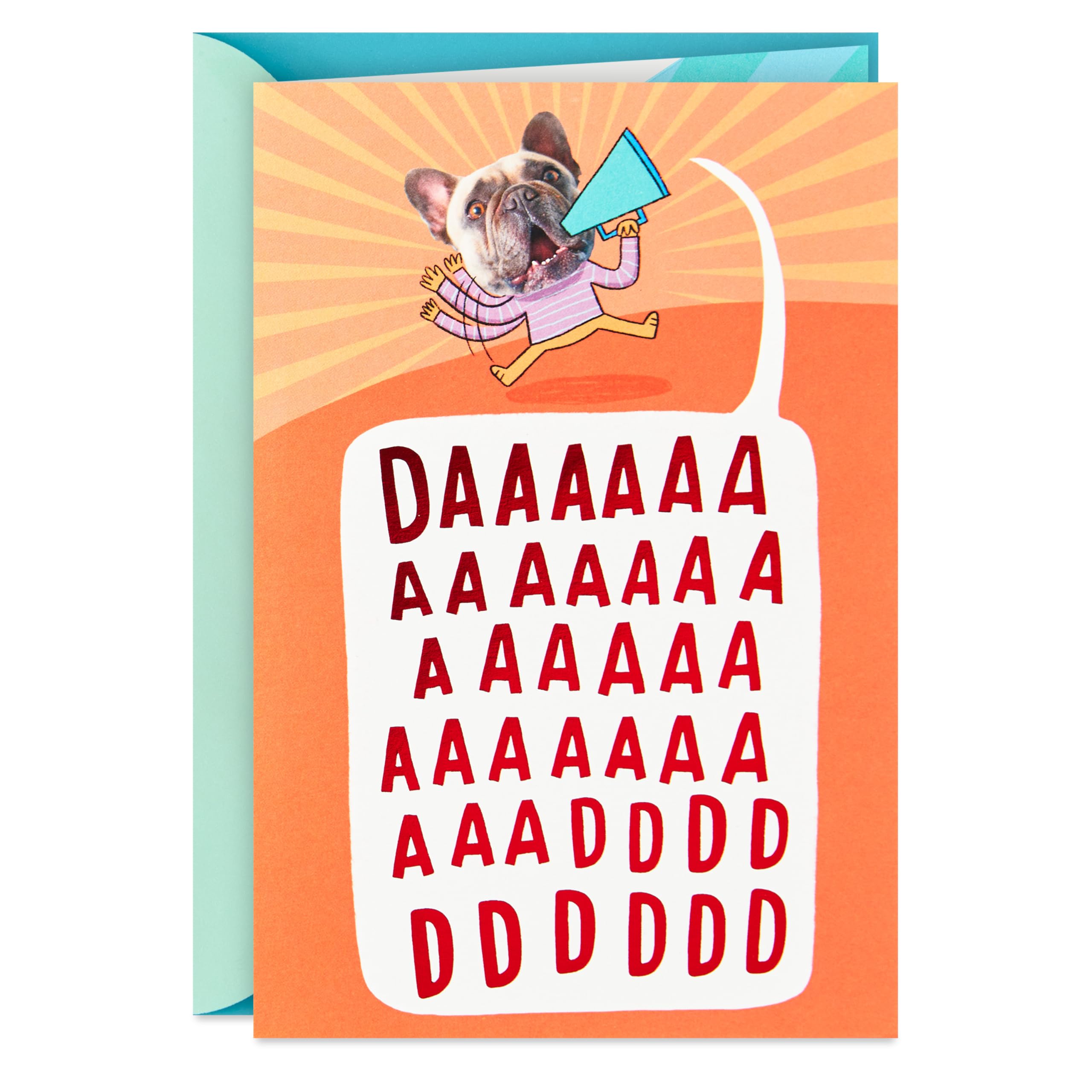 Hallmark Funny Birthday Card for Dad SMR(French Bulldog) - Walmart.com