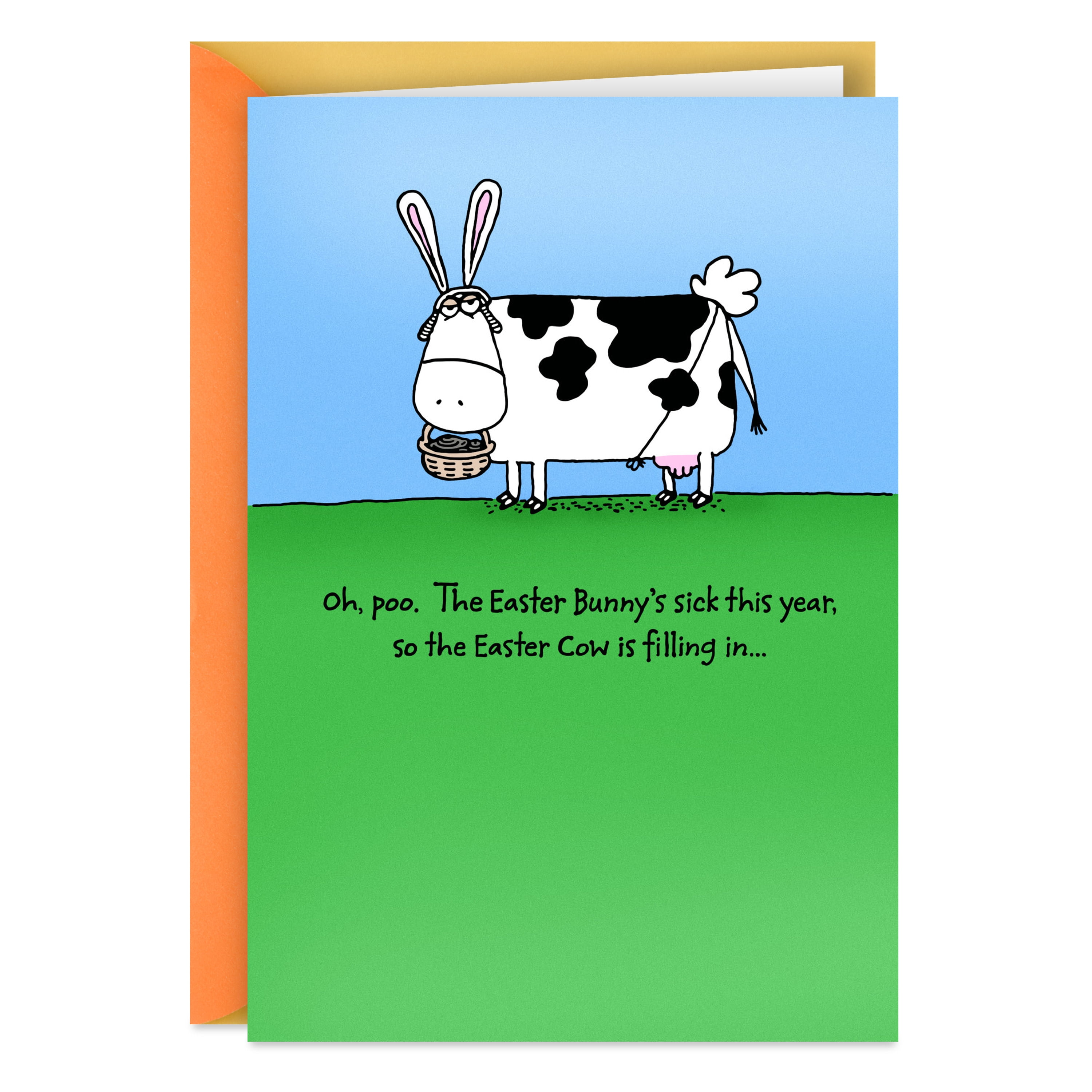 Hallmark Funny Easter Greeting Card (Easter Cow) - Walmart.com