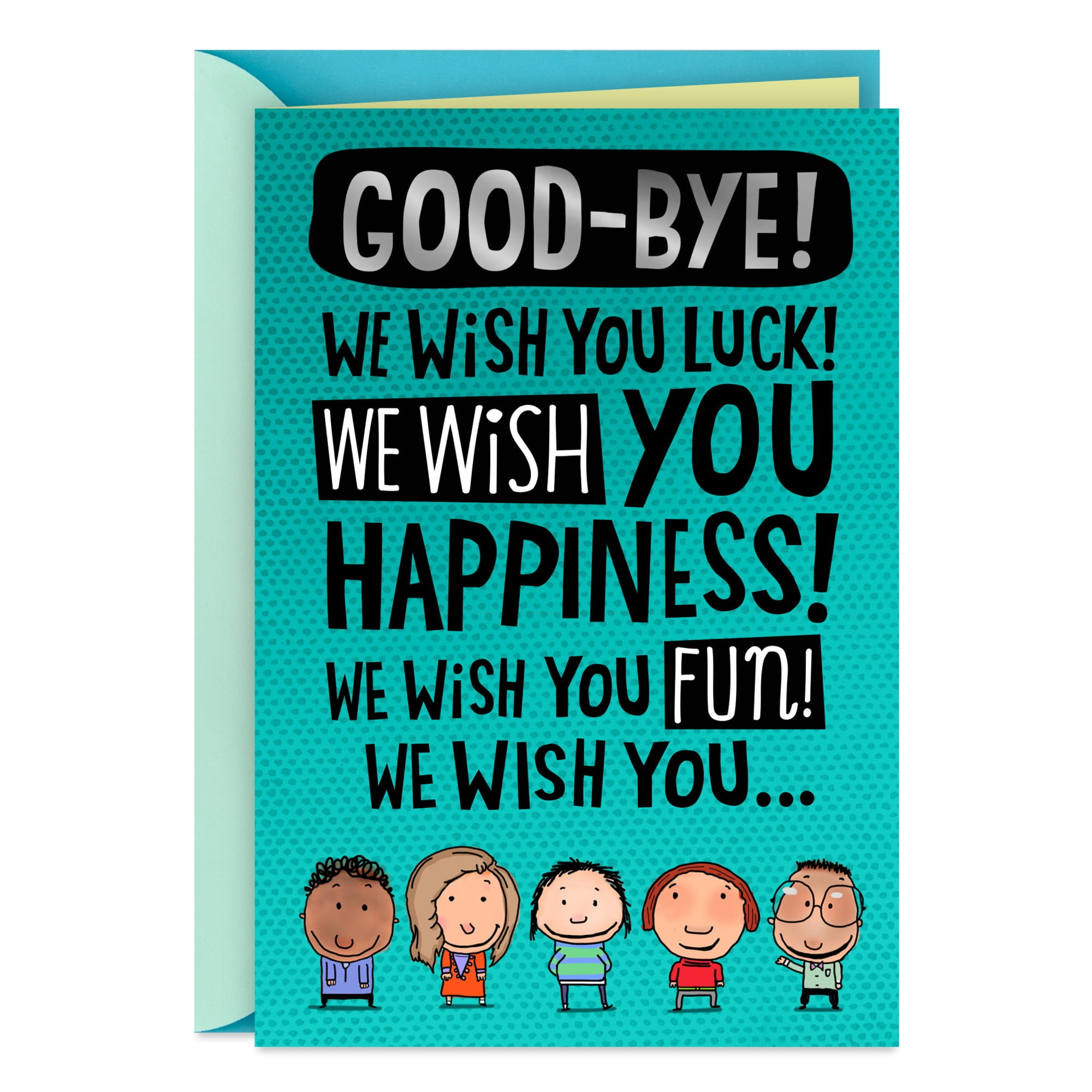 Hallmark Funny Goodbye Card From All (We Wish You Weren't Going ...