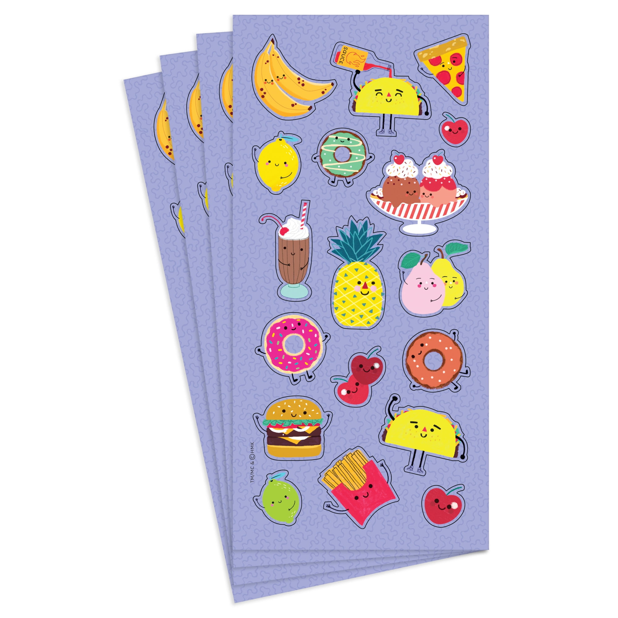 Hallmark Stickers (Fun Foods), 4 Sheets - Walmart.com