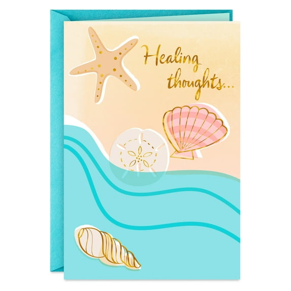 Hallmark Get Well Card (Healing Thoughts) - Walmart.com