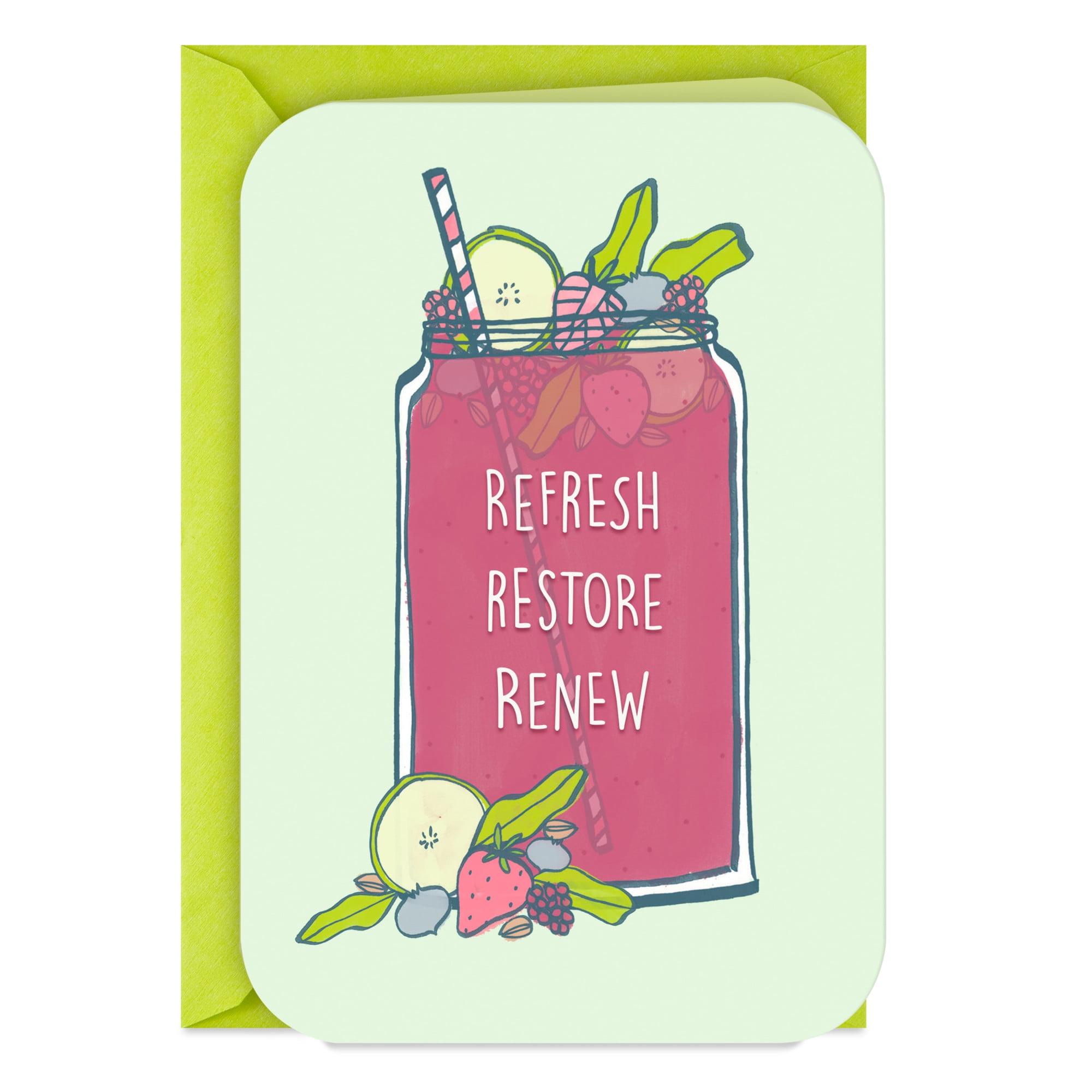 Hallmark Get Well Card (Refresh, Restore, Renew) - Walmart.com
